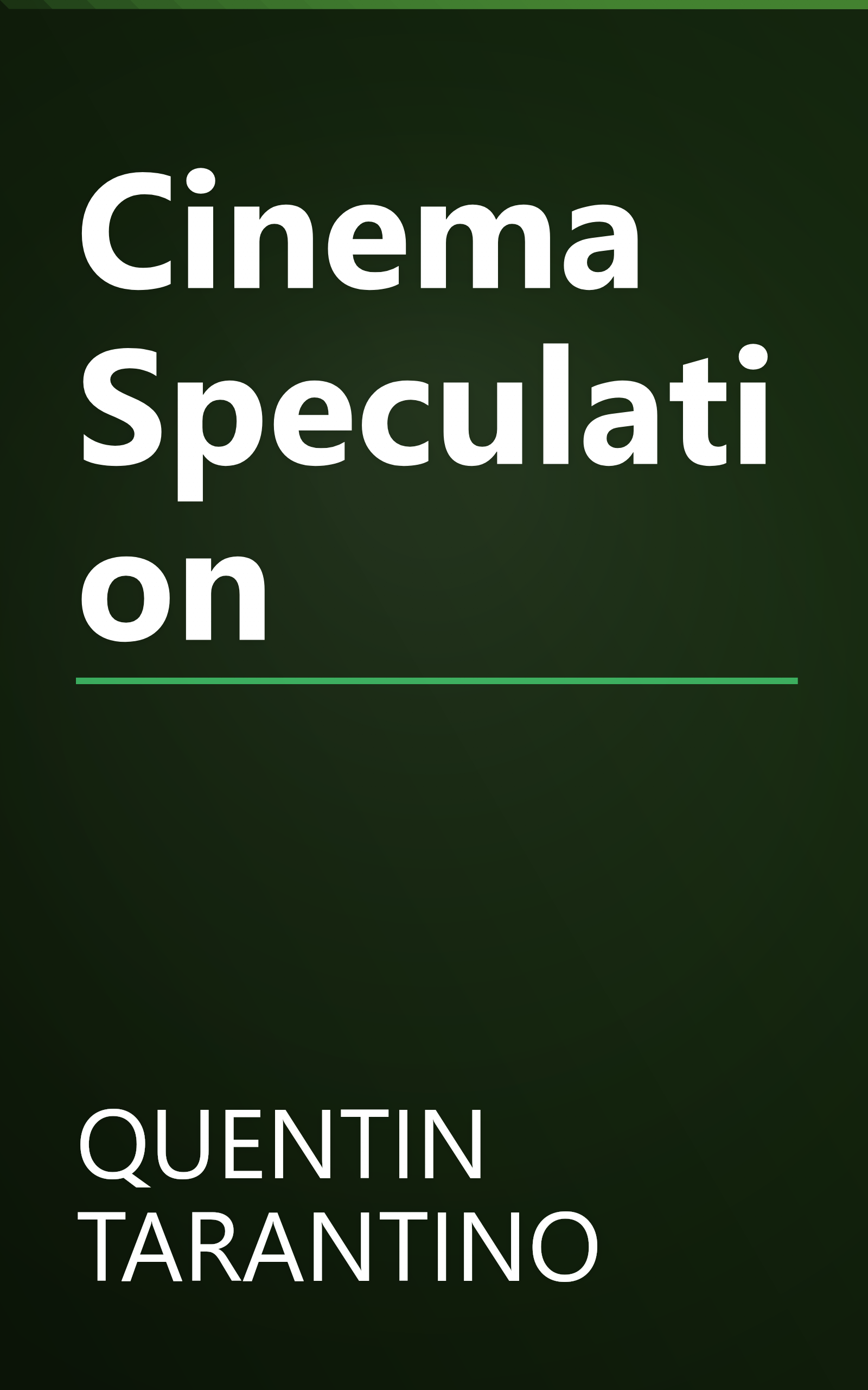 Cinema Speculation book cover
