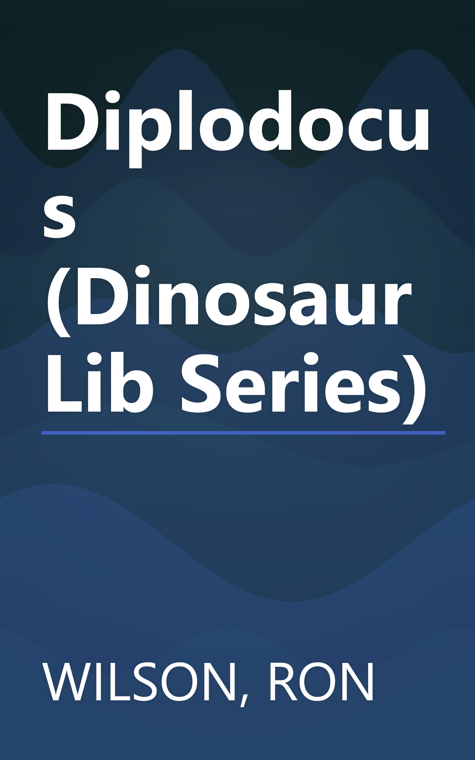 Diplodocus (Dinosaur Lib Series) book cover