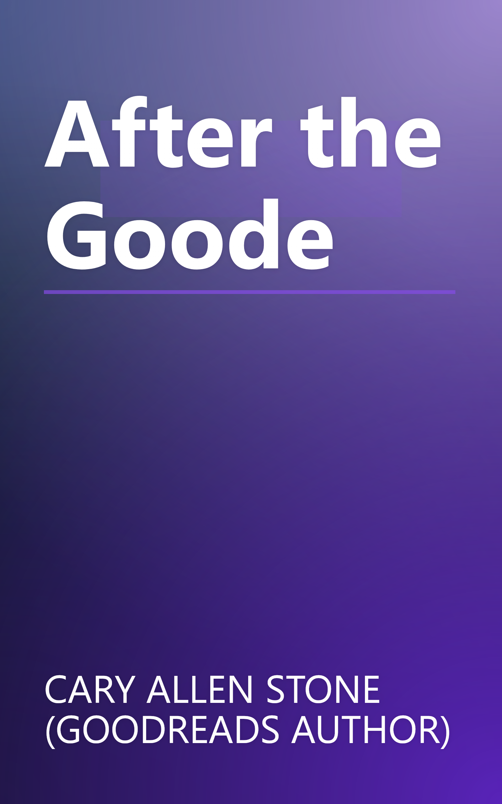 After the Goode book cover