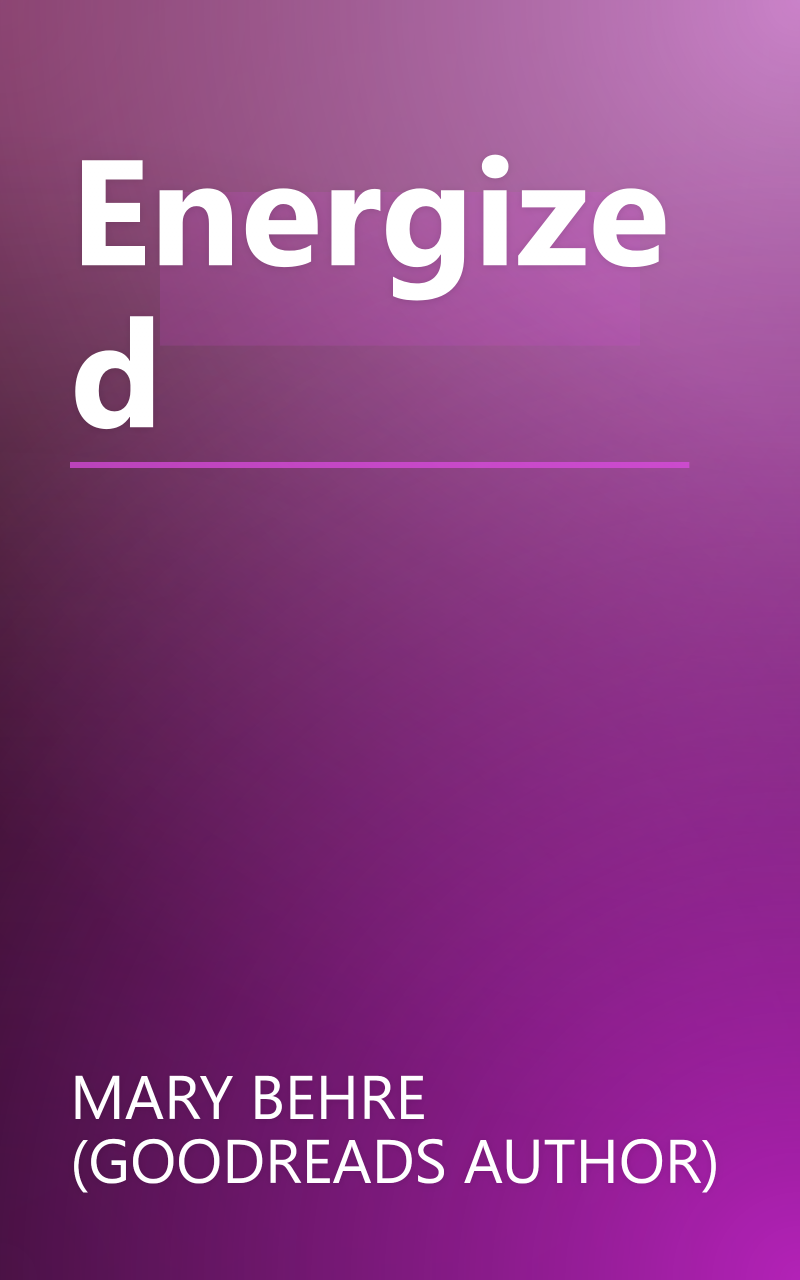 Energized book cover