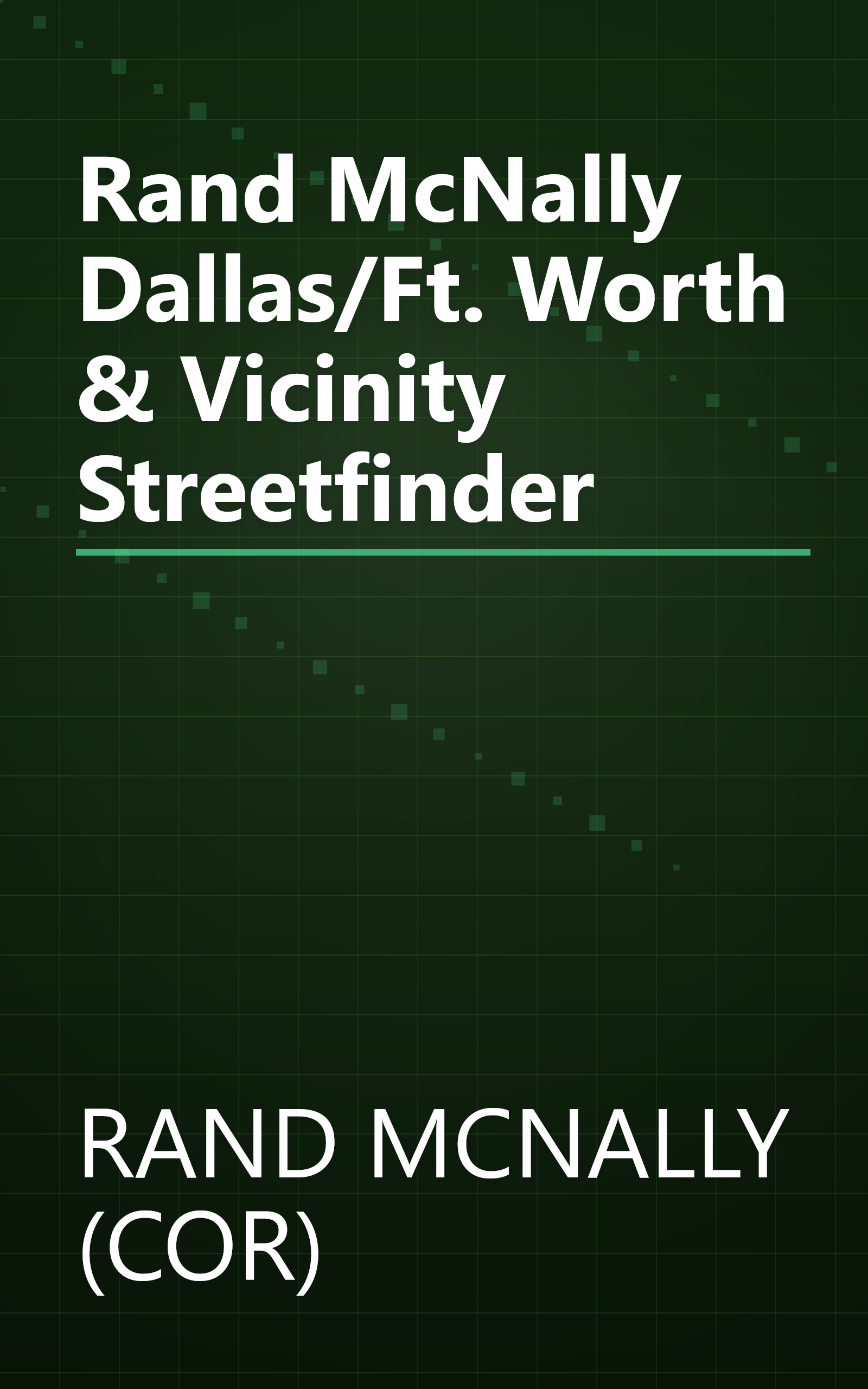 Rand McNally Dallas/Ft. Worth & Vicinity Streetfinder book cover