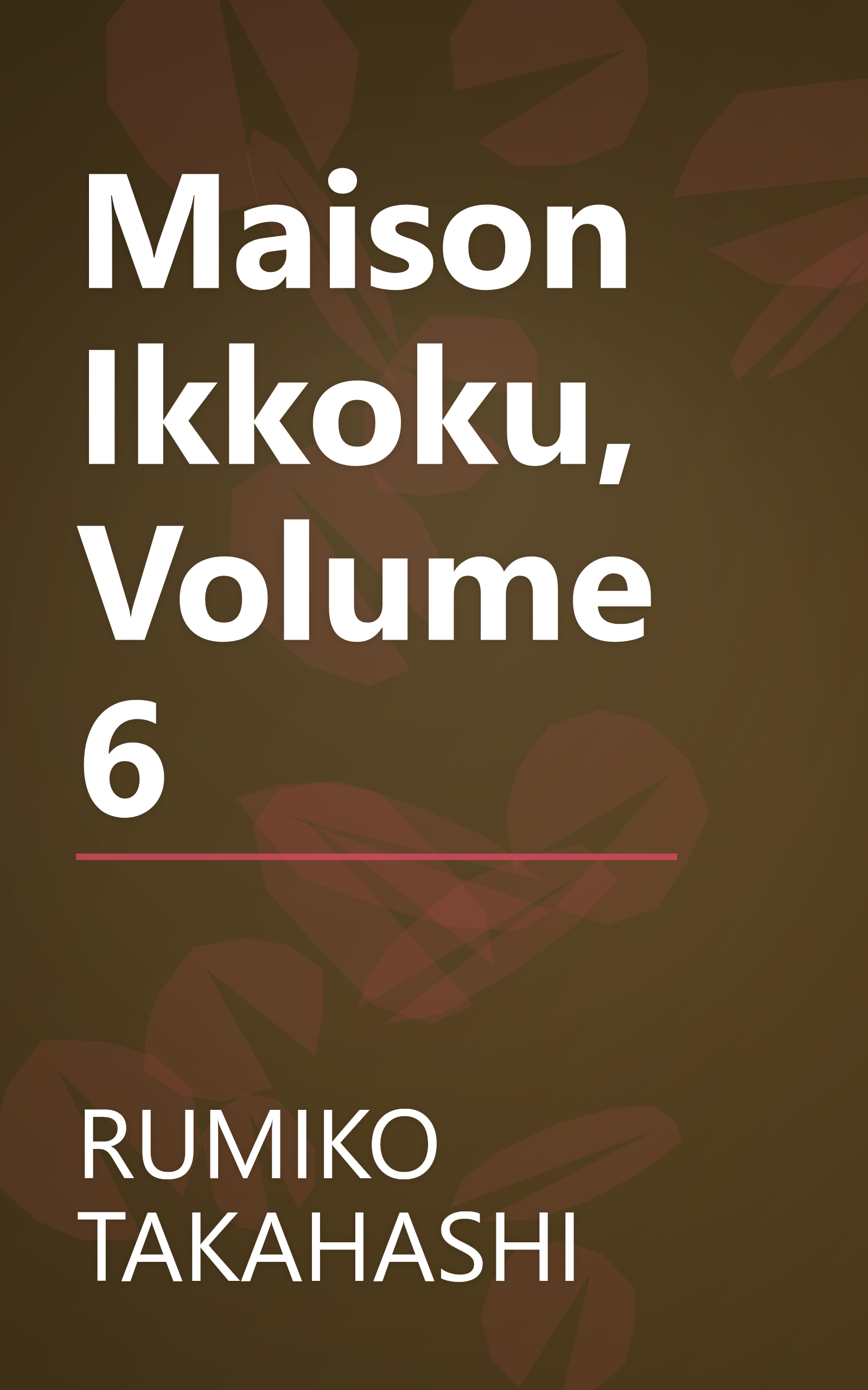 Maison Ikkoku, Volume 6 book cover