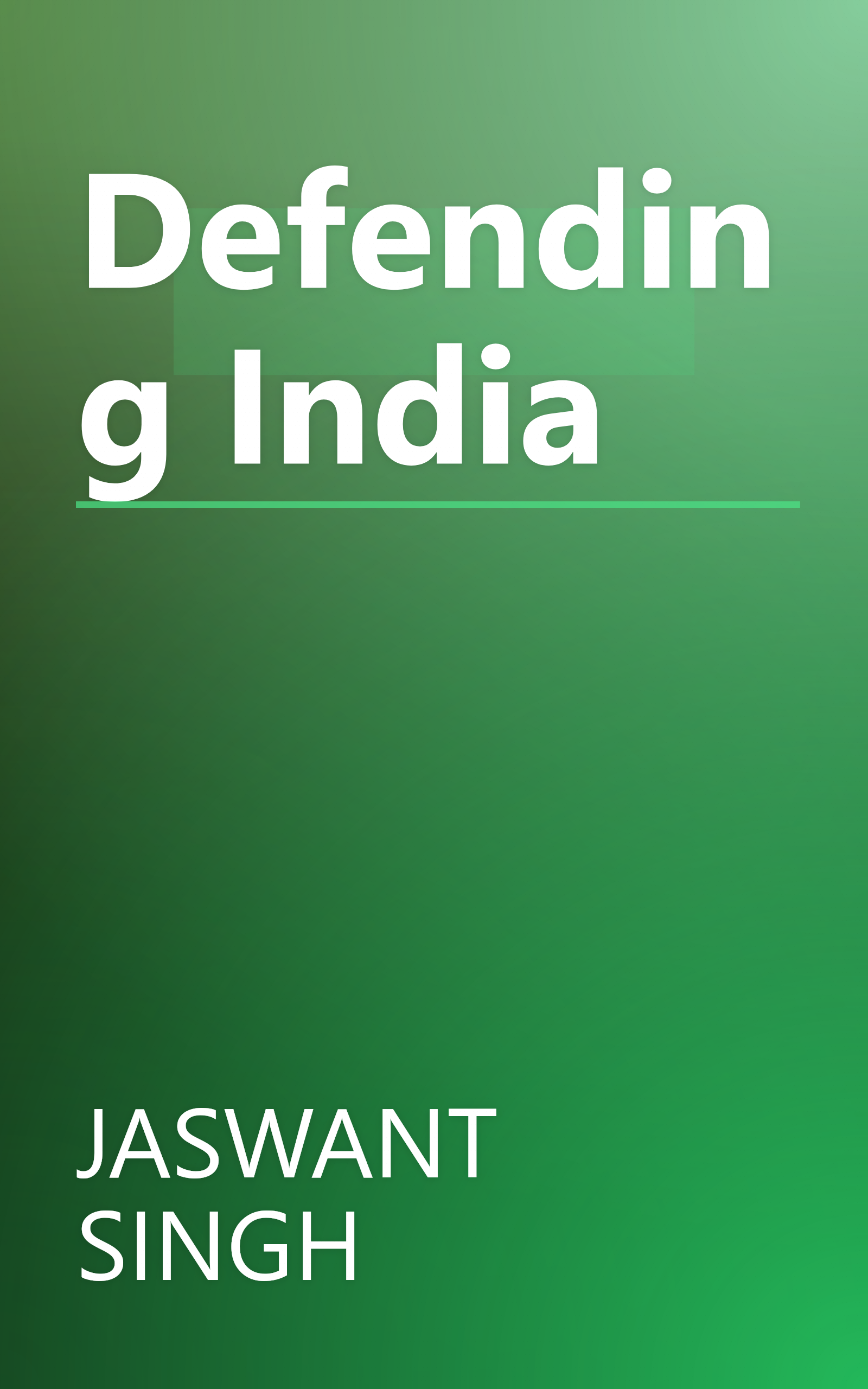 Defending India book cover