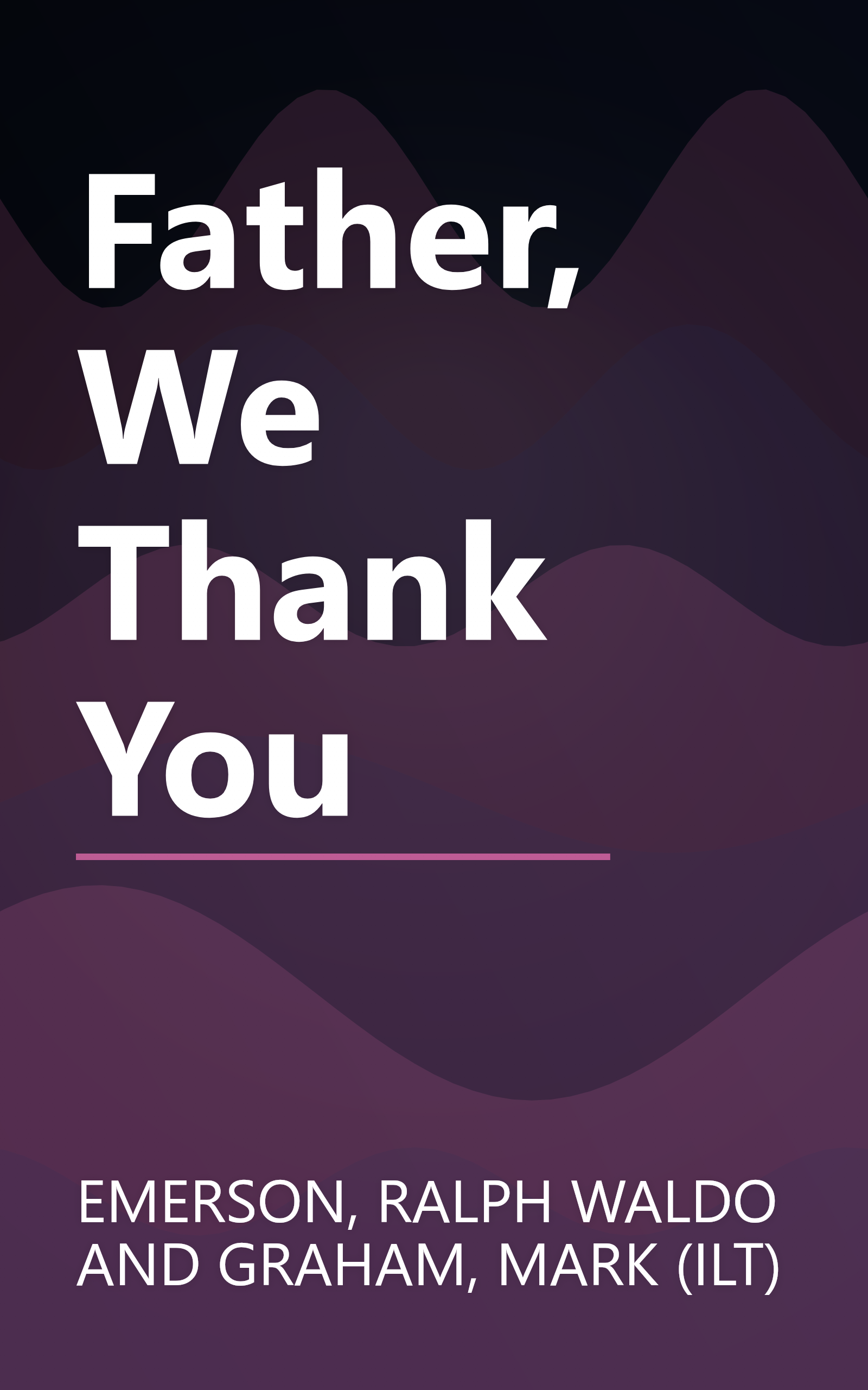 Father, We Thank You book cover