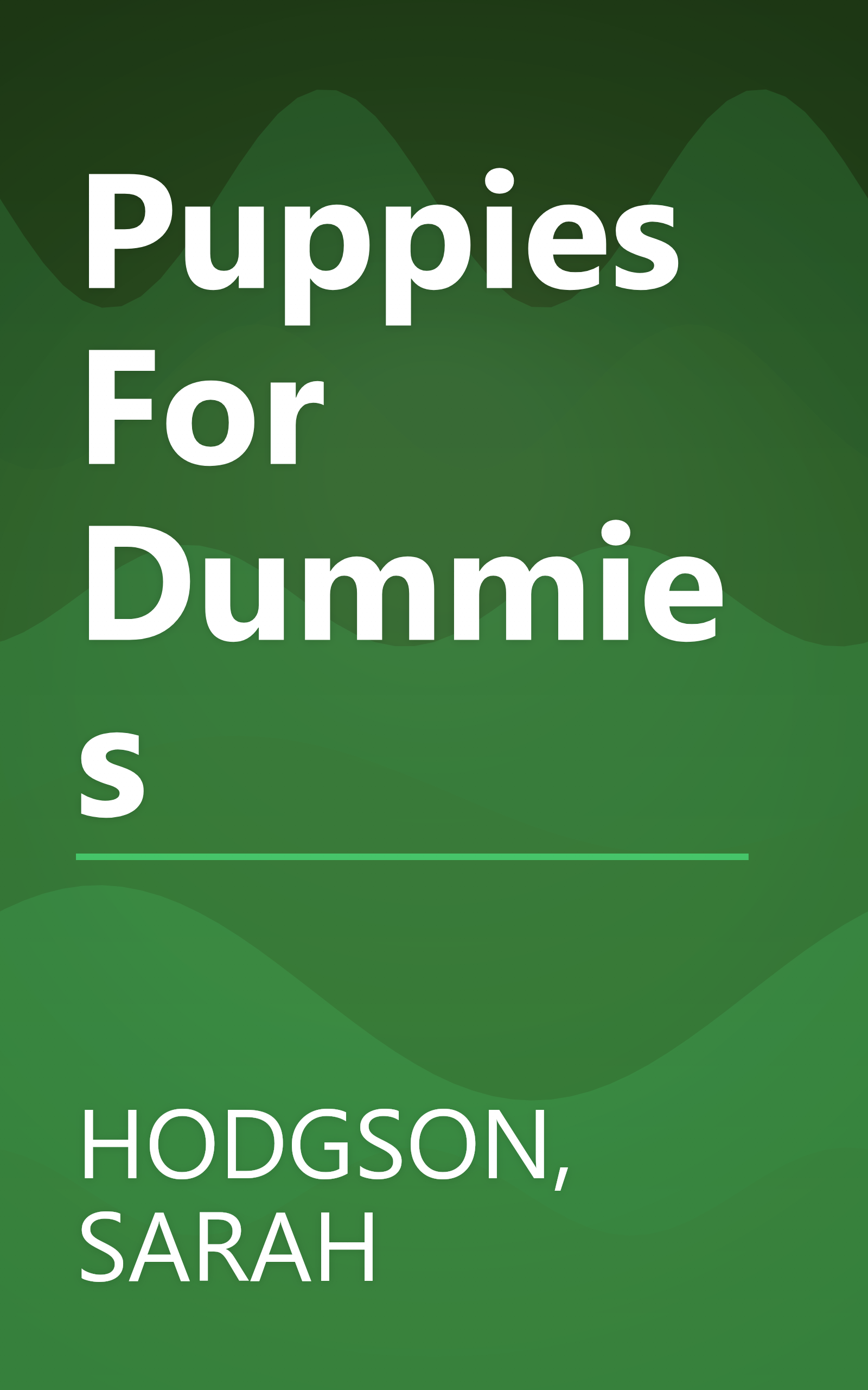 Puppies For Dummies book cover