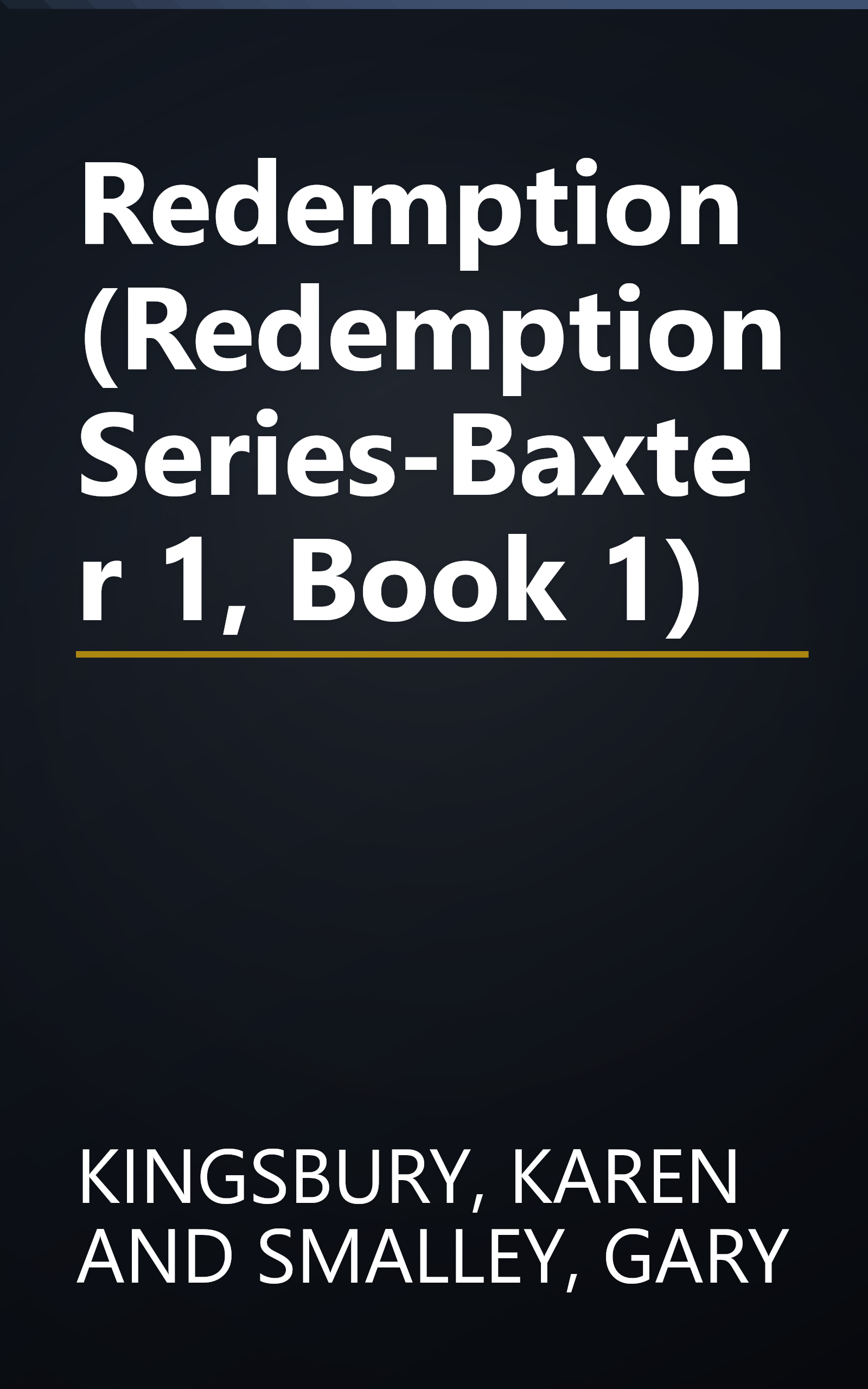 Redemption (Redemption Series-Baxter 1, Book 1) book cover