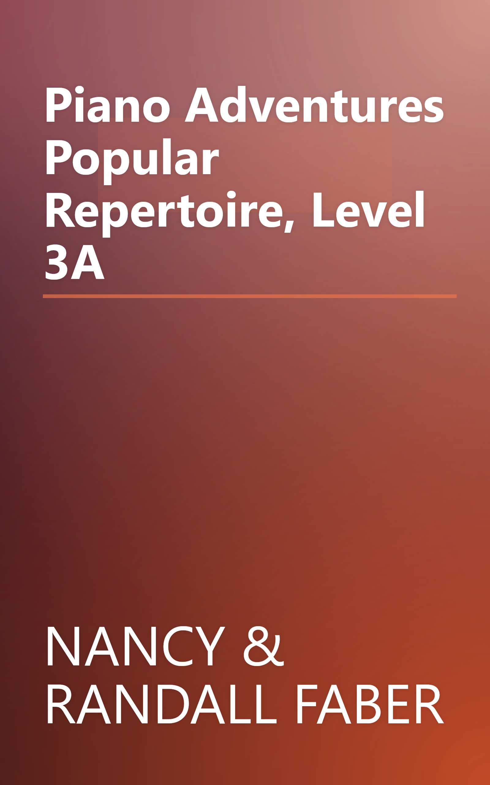 Piano Adventures Popular Repertoire, Level 3A book cover