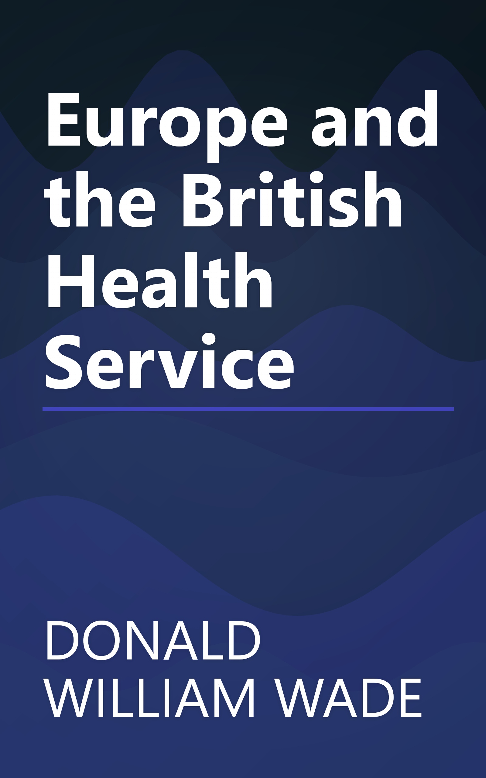 Europe and the British Health Service book cover