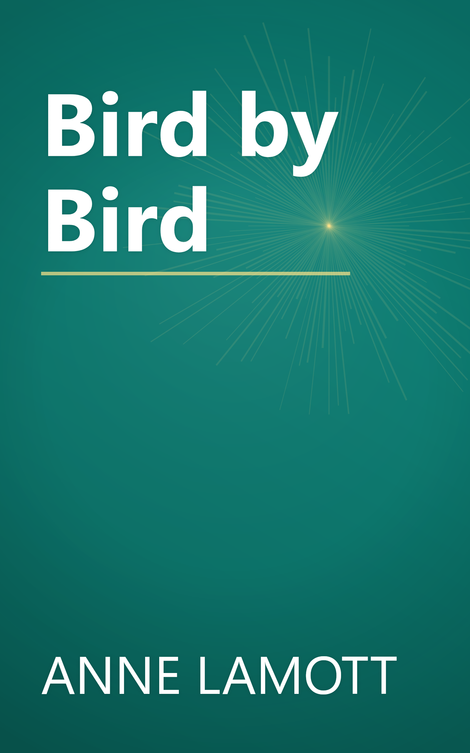 Bird by Bird book cover