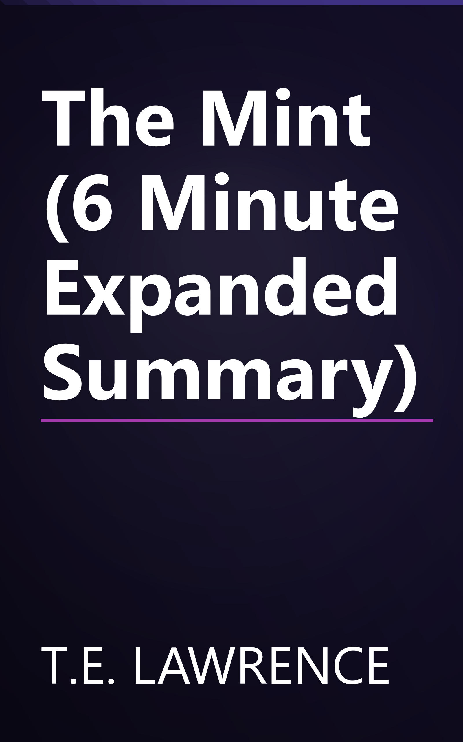 The Mint (6 Minute   Expanded Summary) book cover