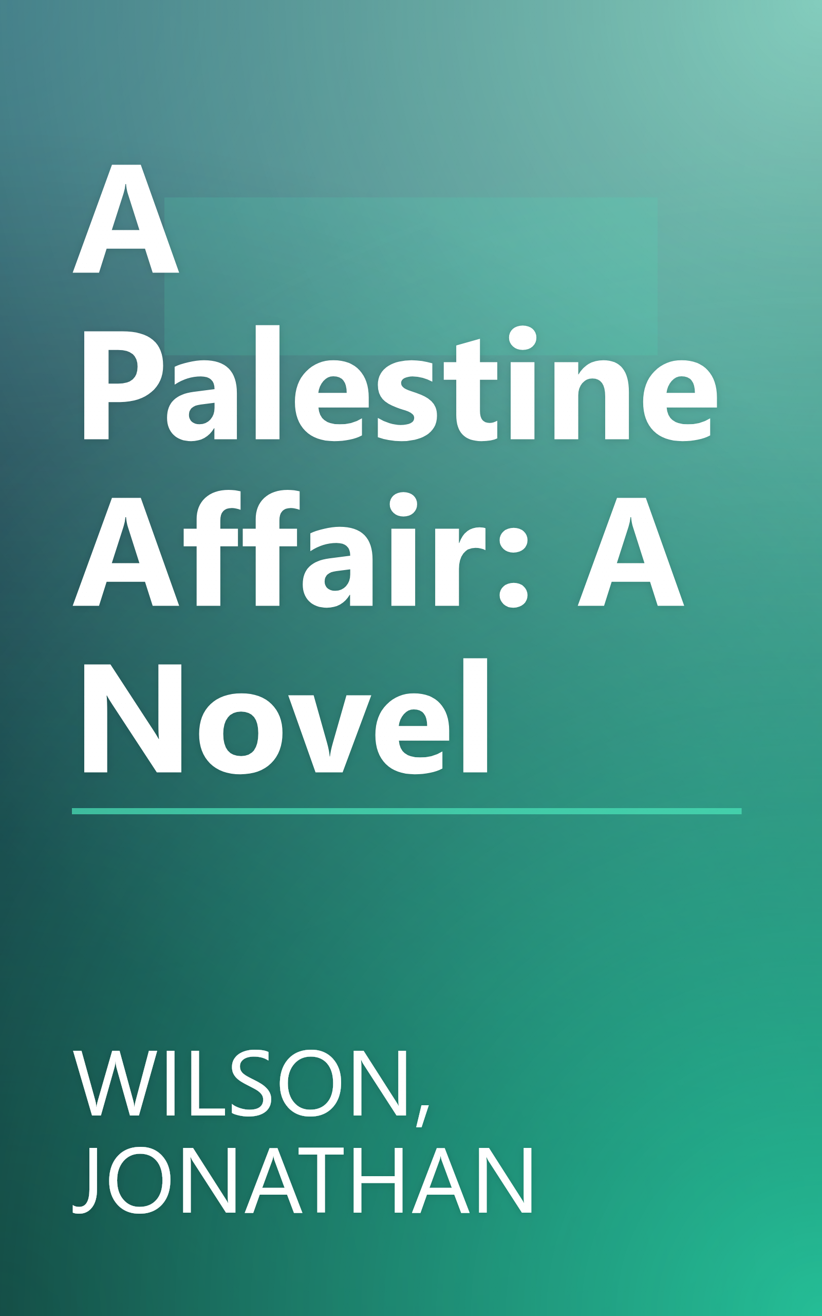 A Palestine Affair: A Novel book cover