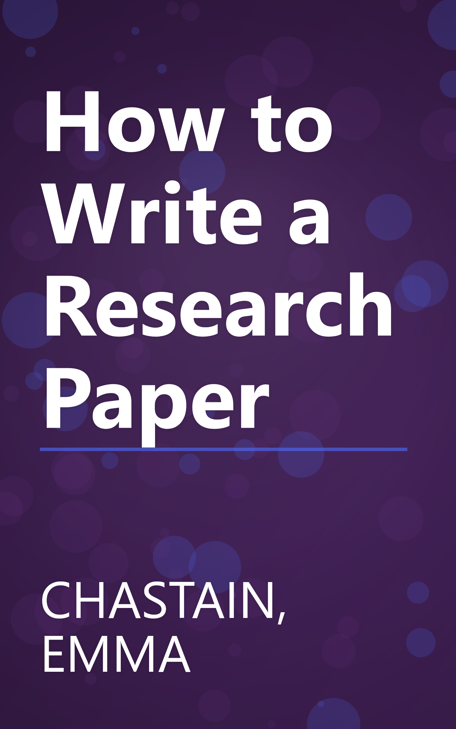 How to Write a Research Paper book cover