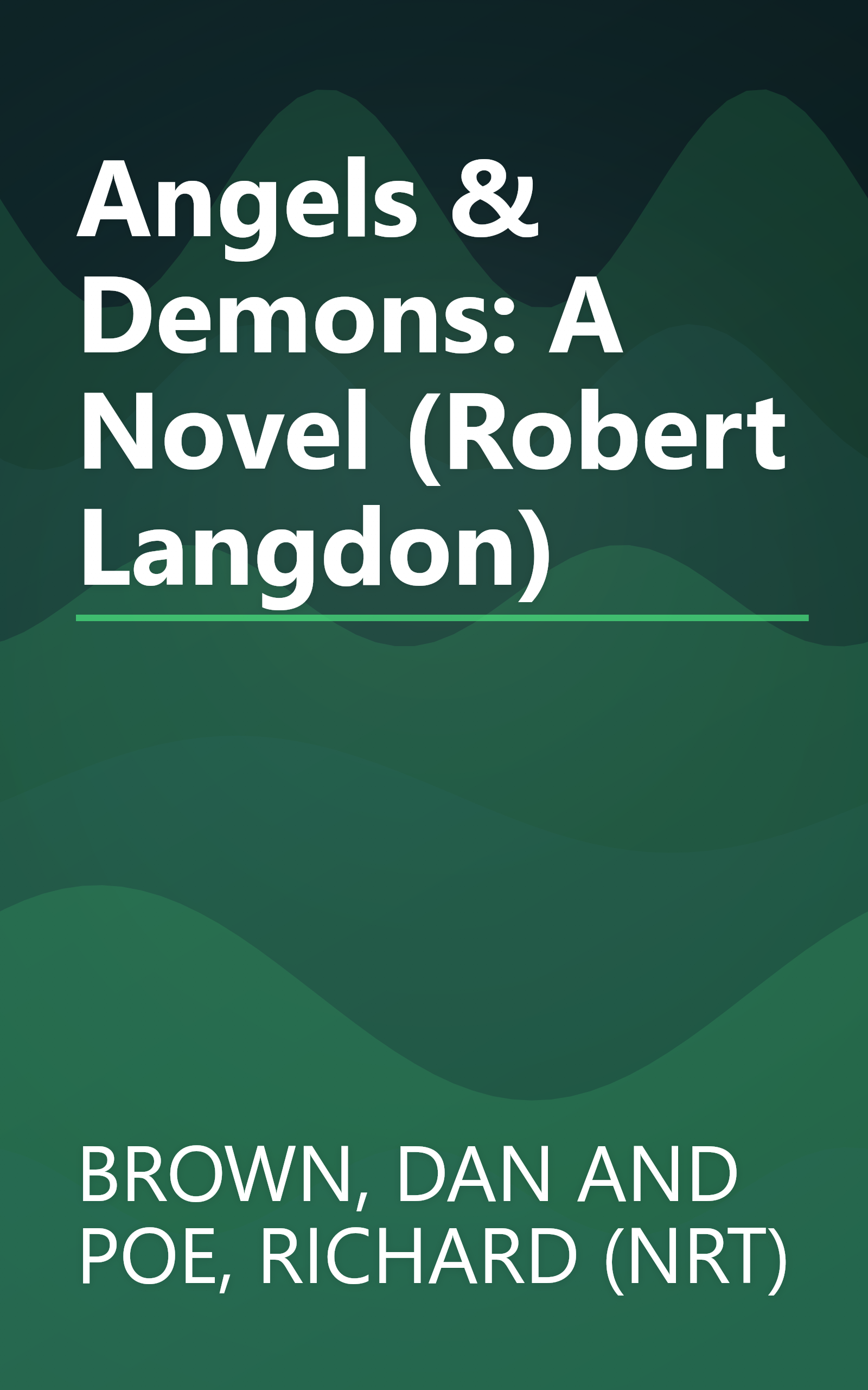 Angels & Demons: A Novel (Robert Langdon) book cover