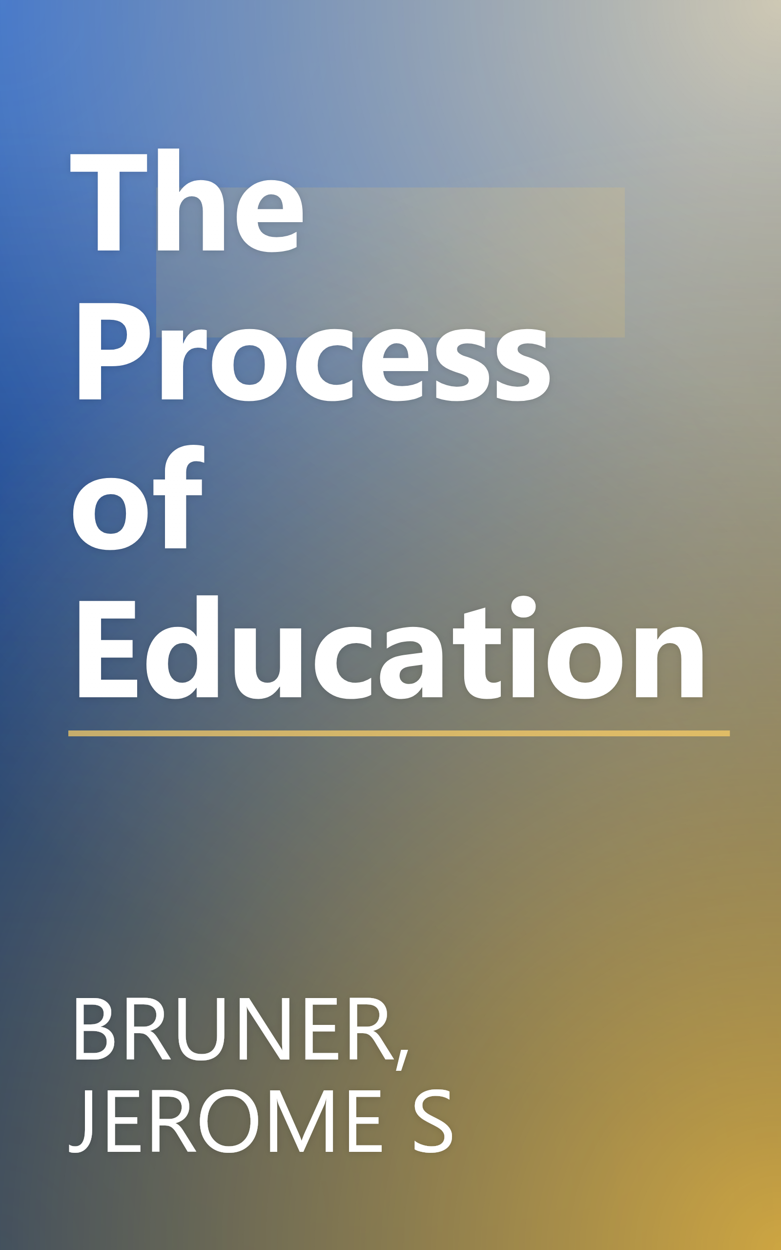 The Process of Education book cover