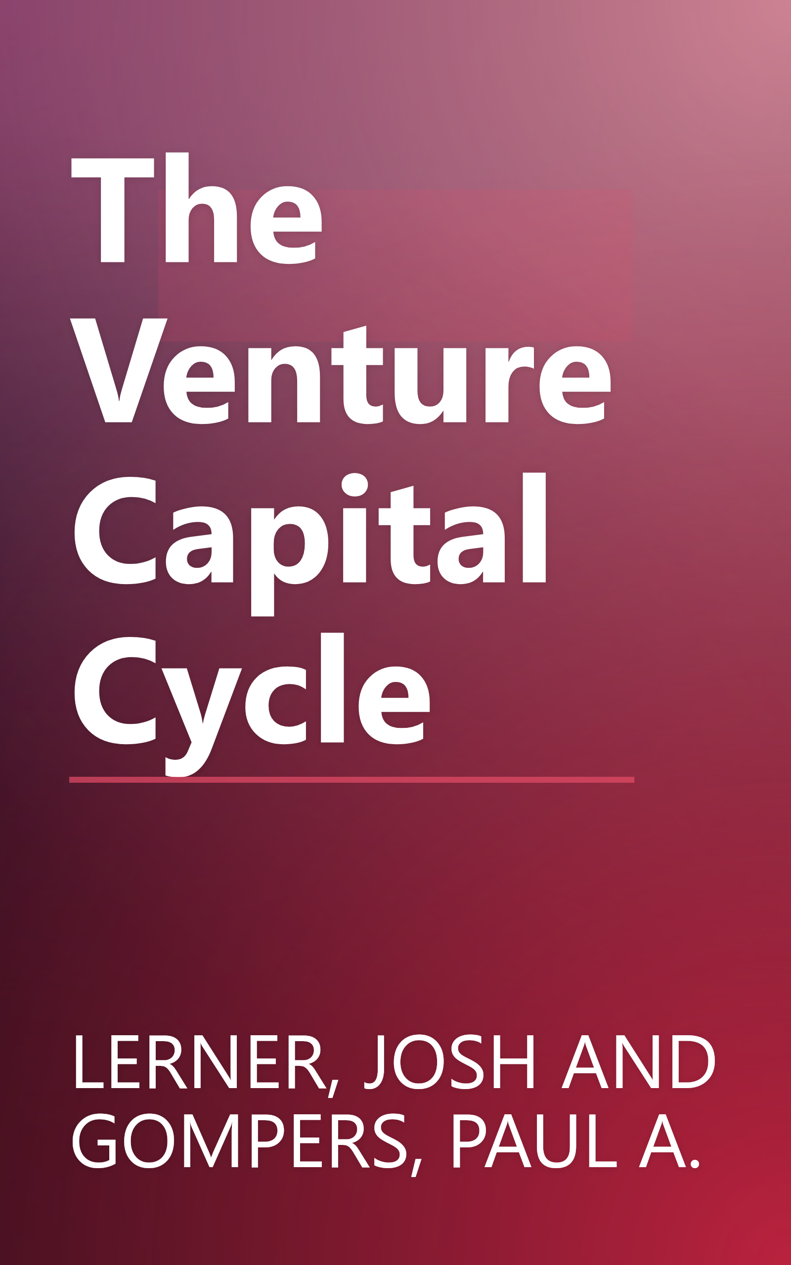 The Venture Capital Cycle book cover