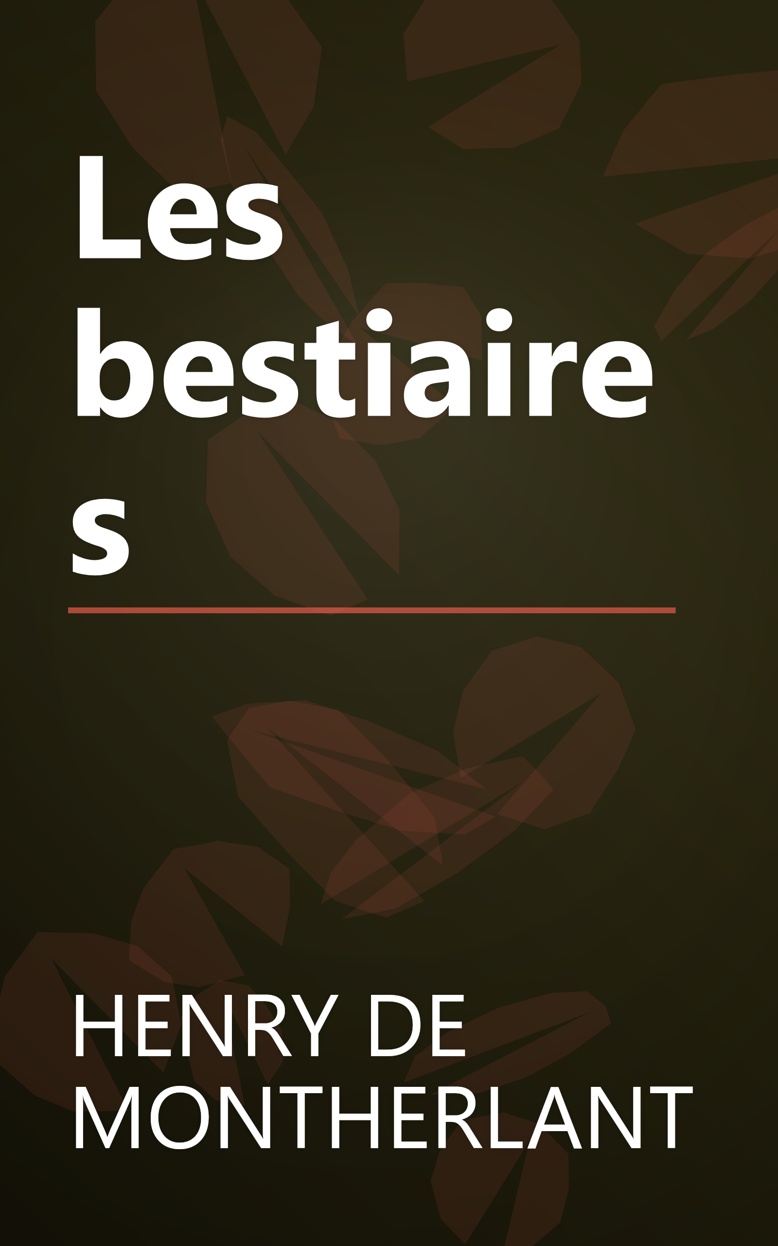 Les bestiaires book cover