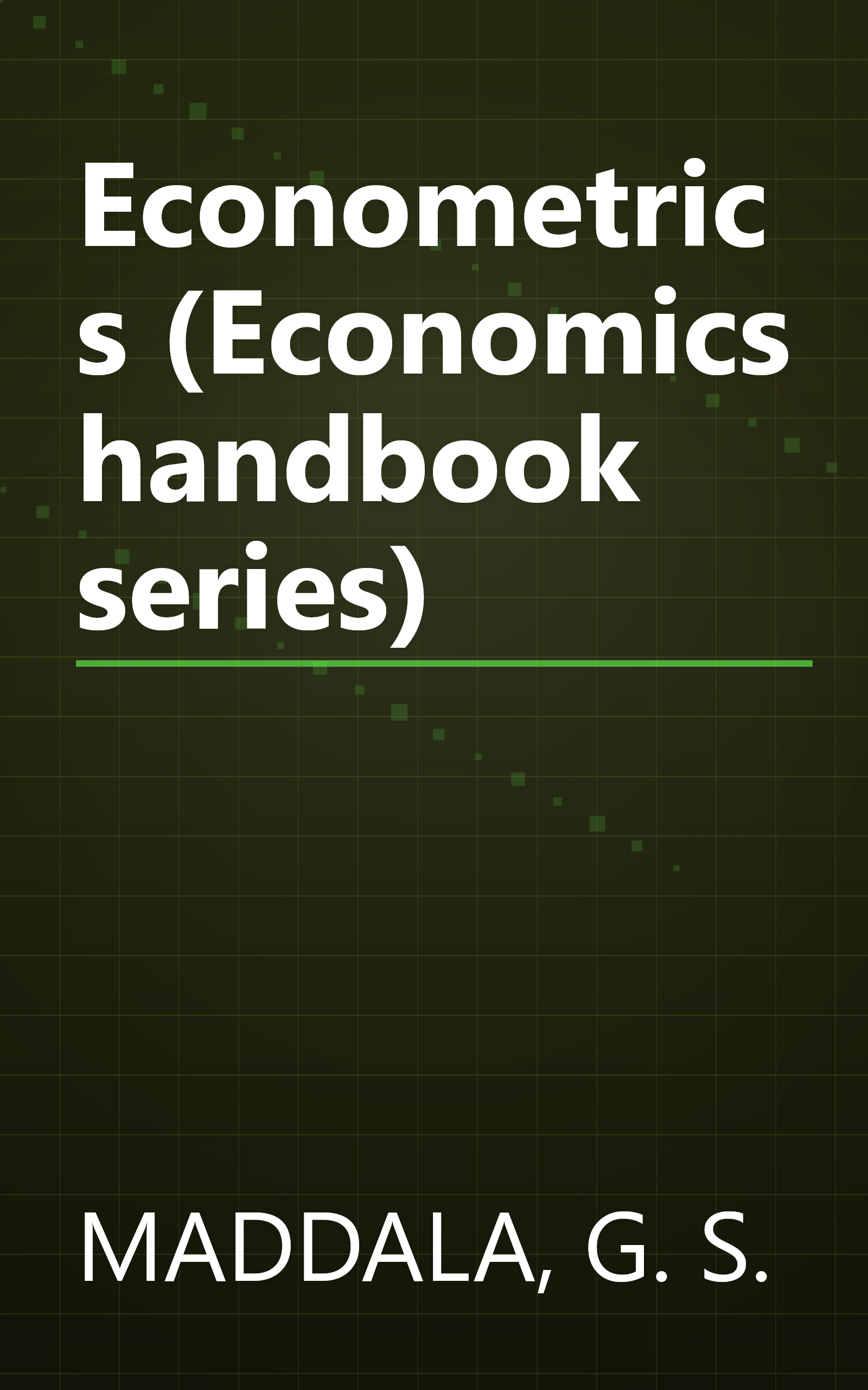 Econometrics (Economics handbook series) book cover