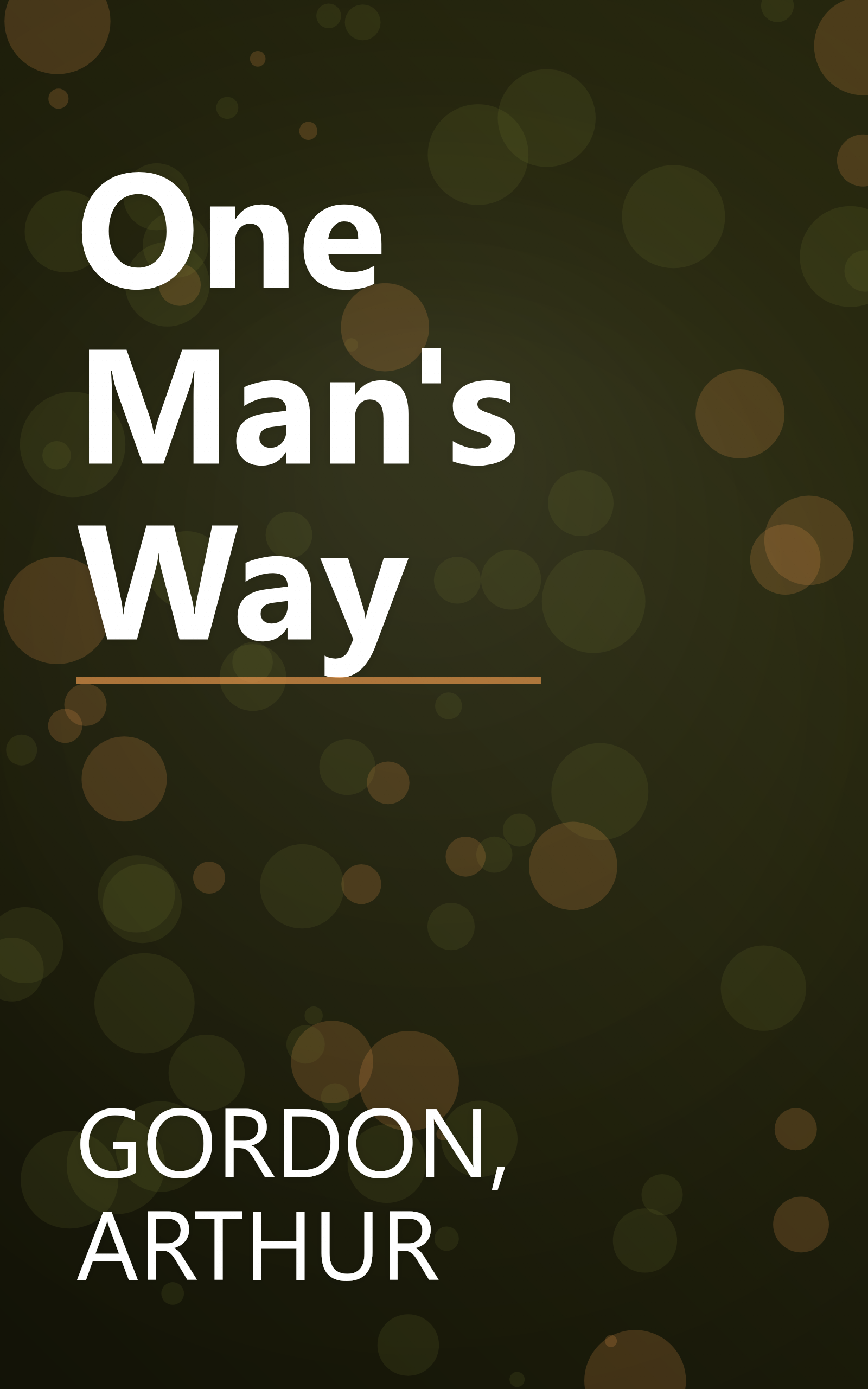 One Man's Way book cover
