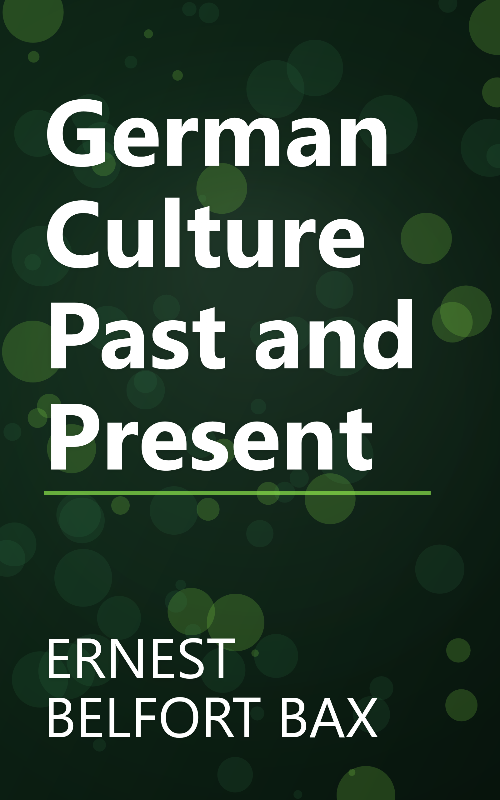 German Culture Past and Present book cover