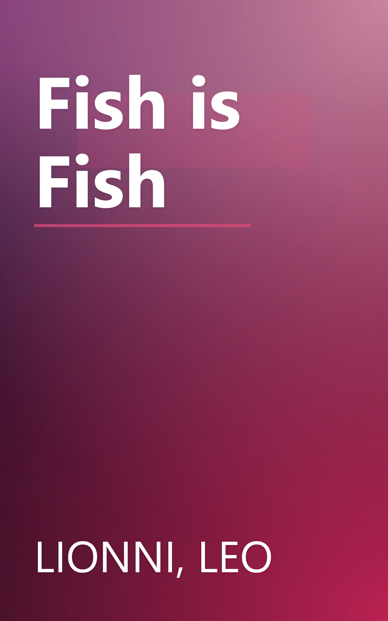Fish is Fish book cover