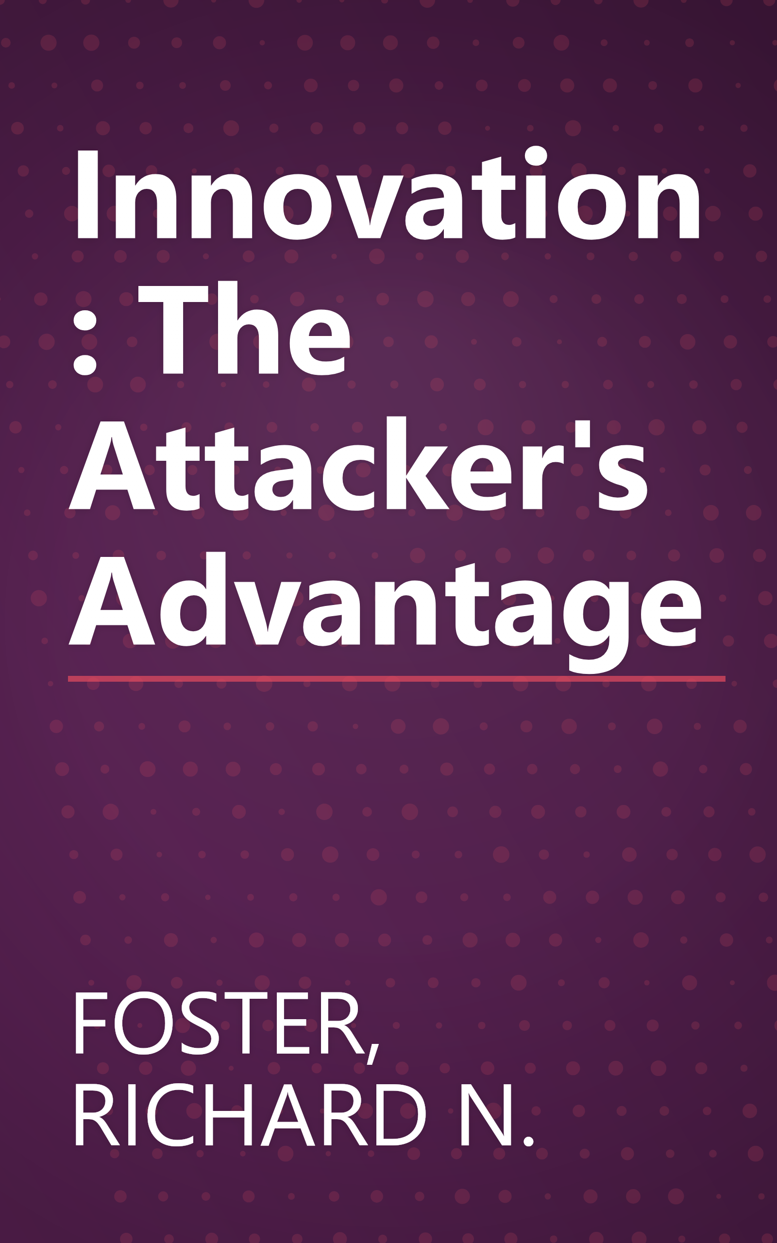 Innovation: The Attacker's Advantage book cover