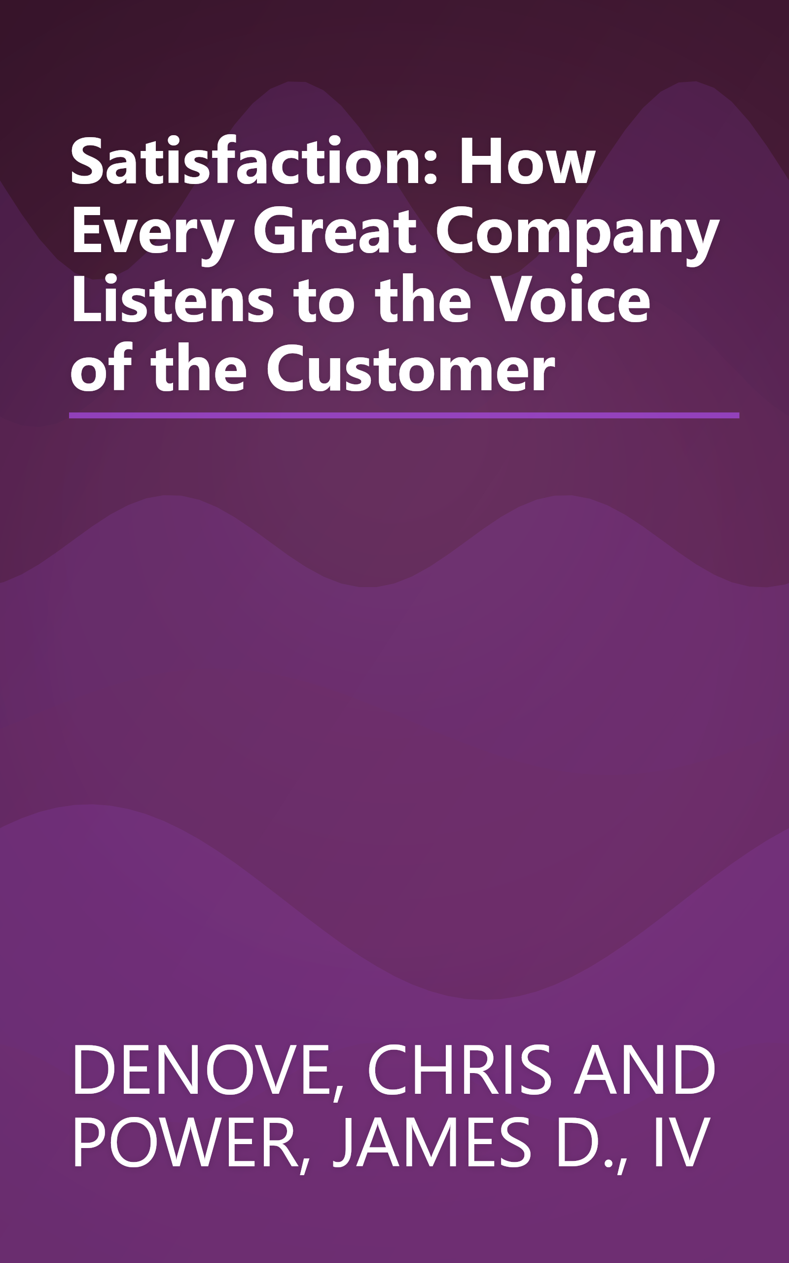 Satisfaction: How Every Great Company Listens to the Voice of the Customer book cover