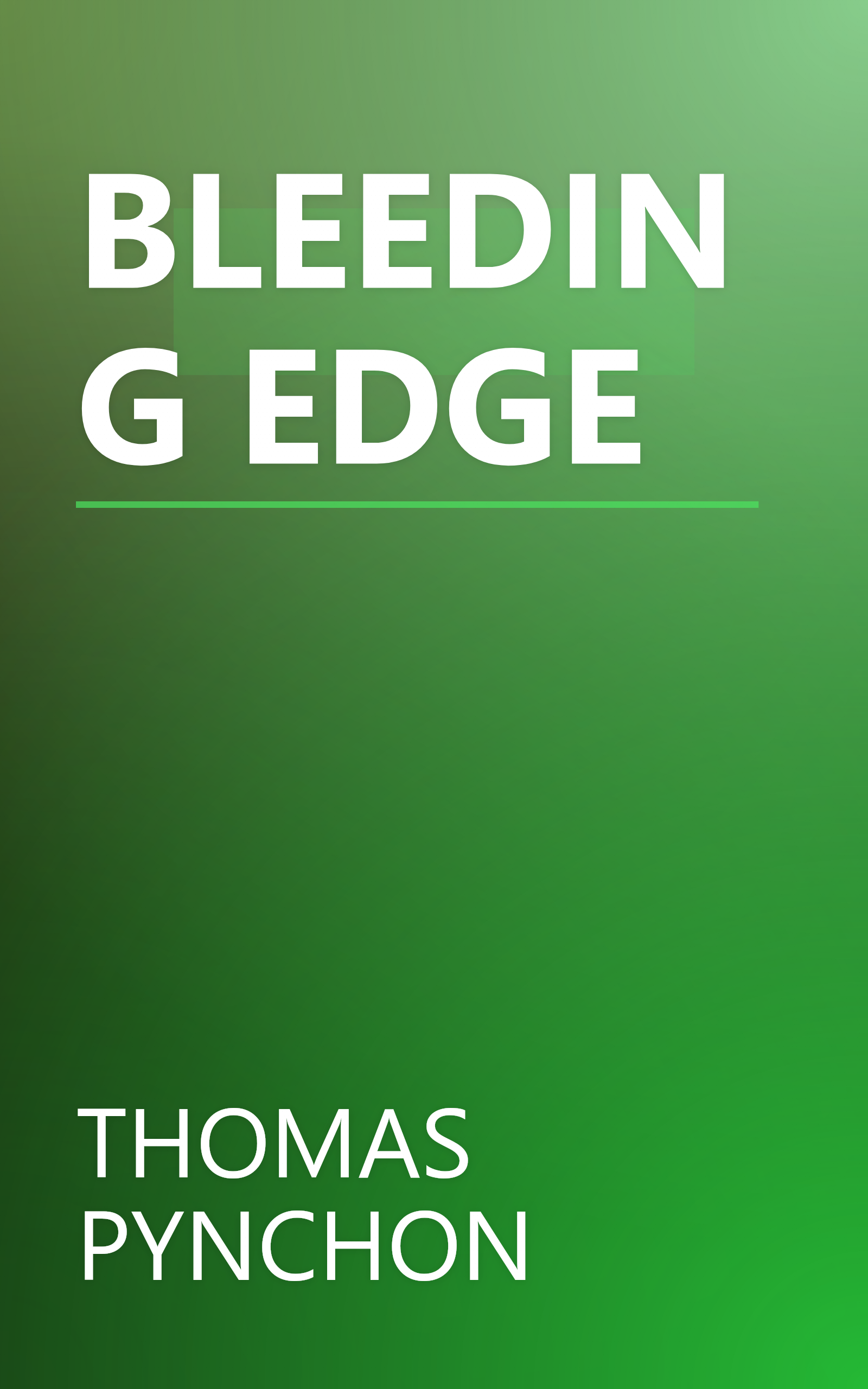 BLEEDING EDGE book cover