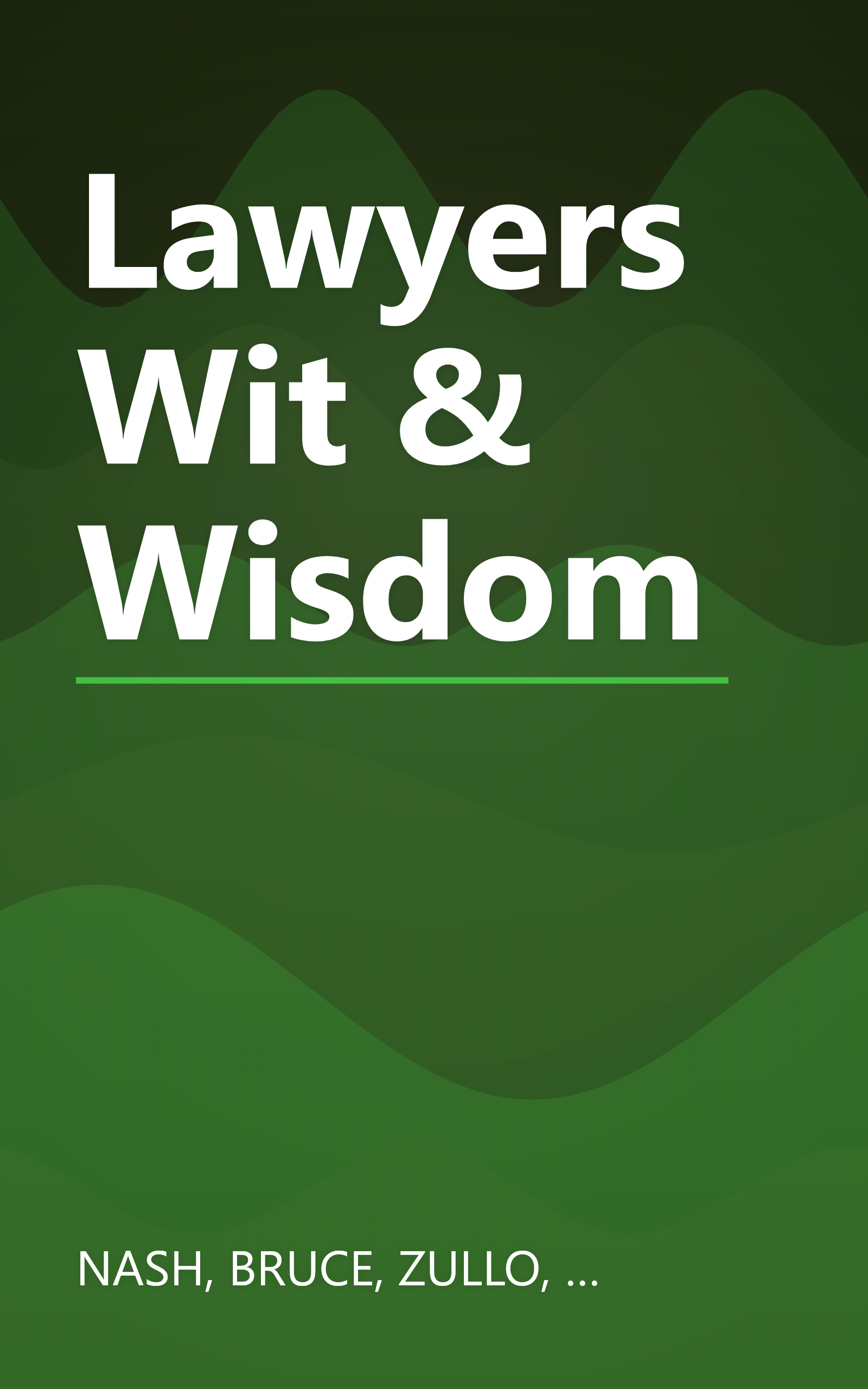 Lawyers Wit & Wisdom book cover