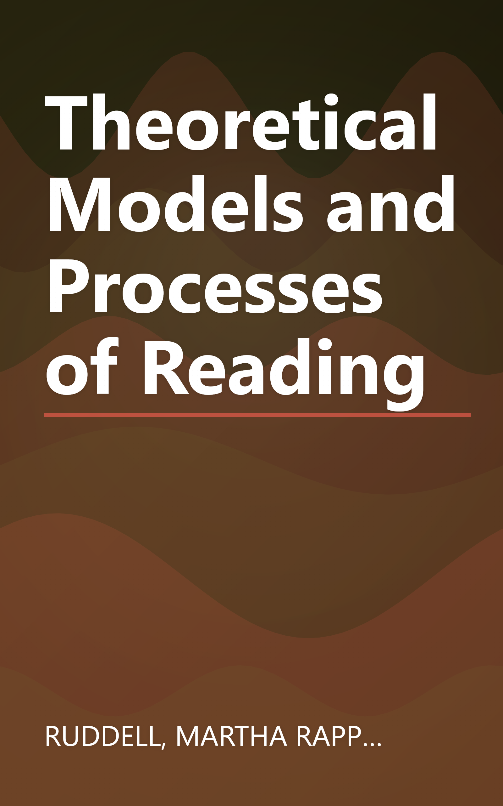 Theoretical Models and Processes of Reading book cover