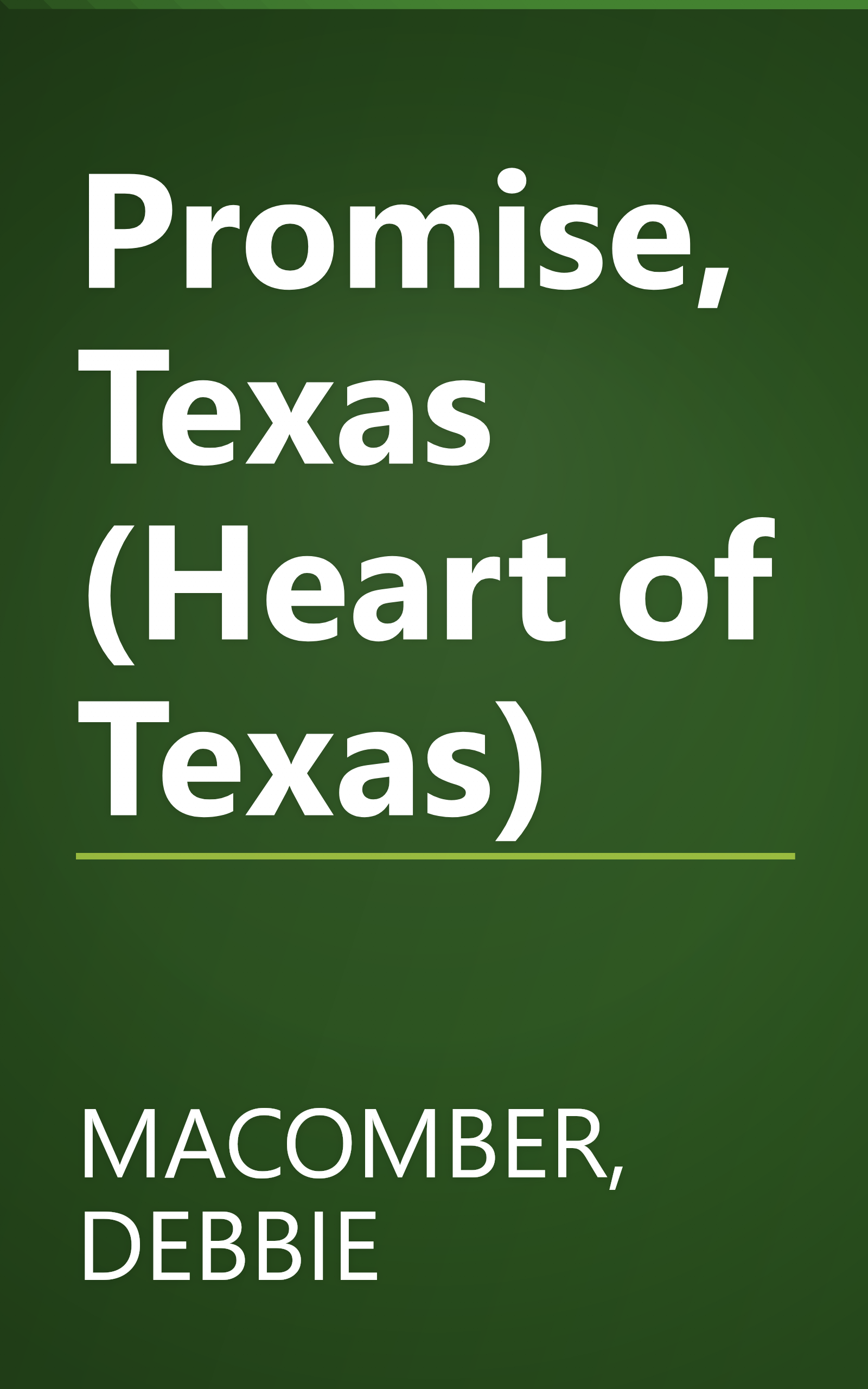 Promise, Texas (Heart of Texas) book cover