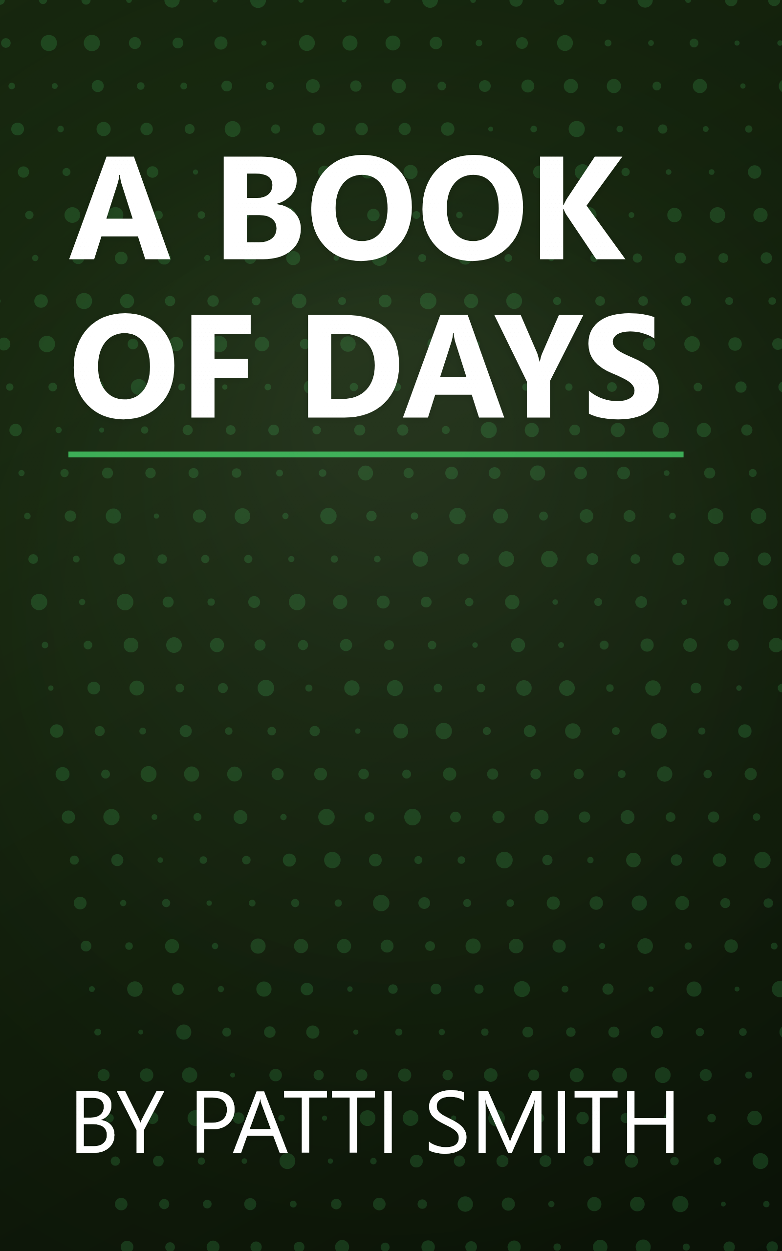 A BOOK OF DAYS book cover