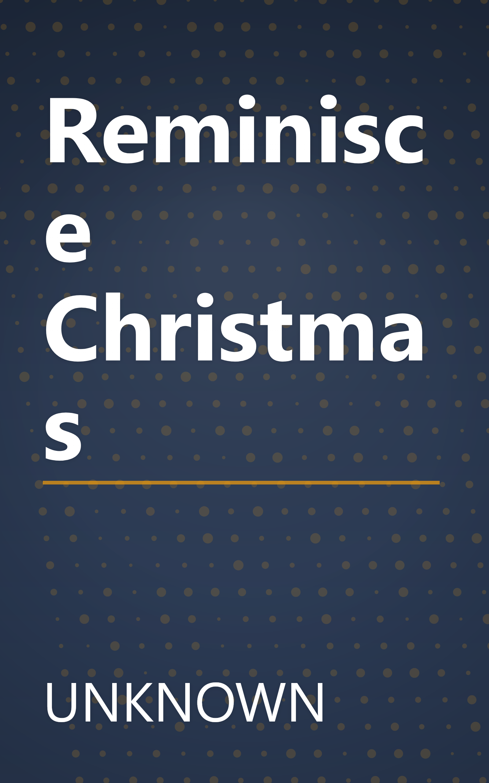 Reminisce Christmas book cover