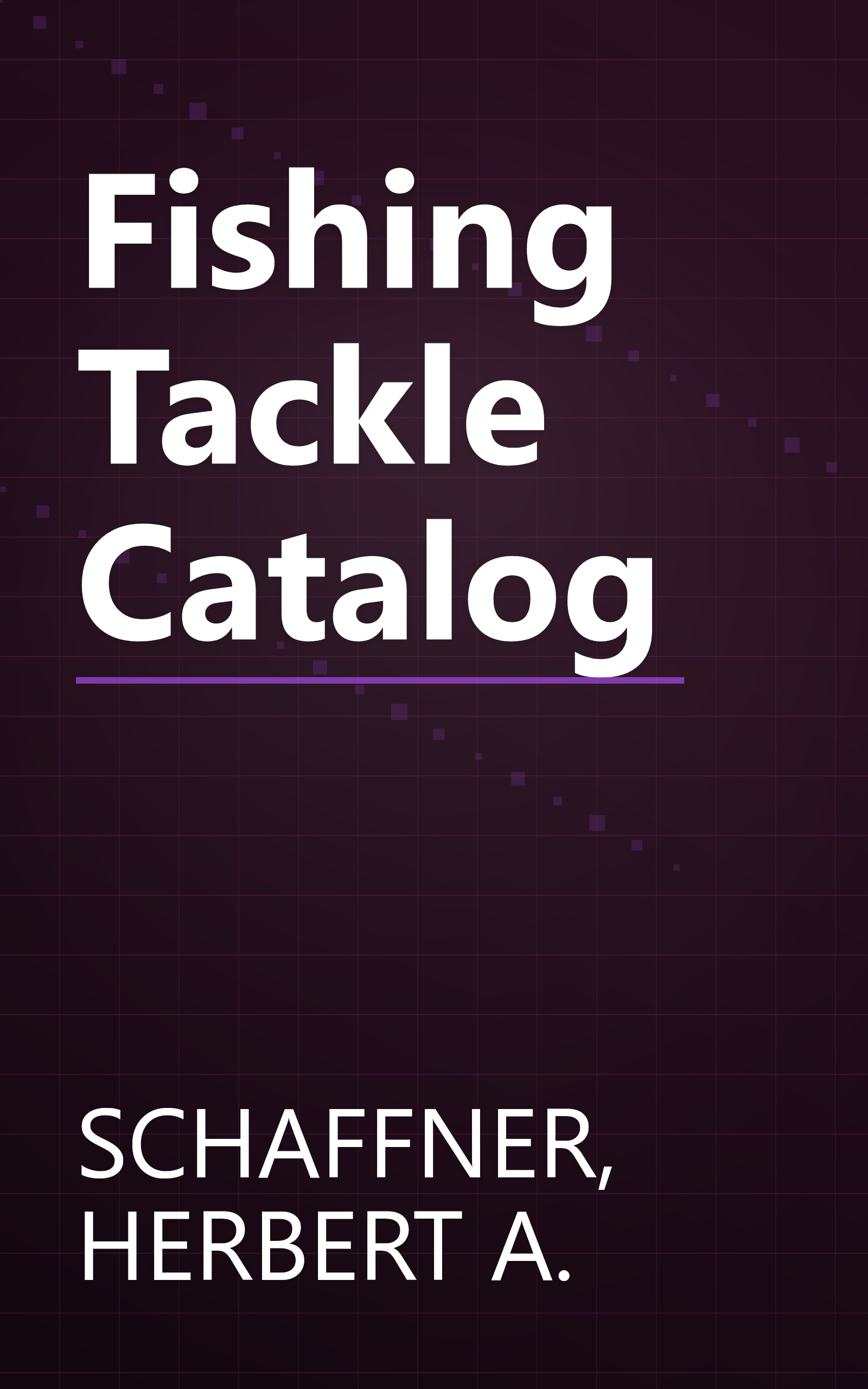 Fishing Tackle Catalog book cover