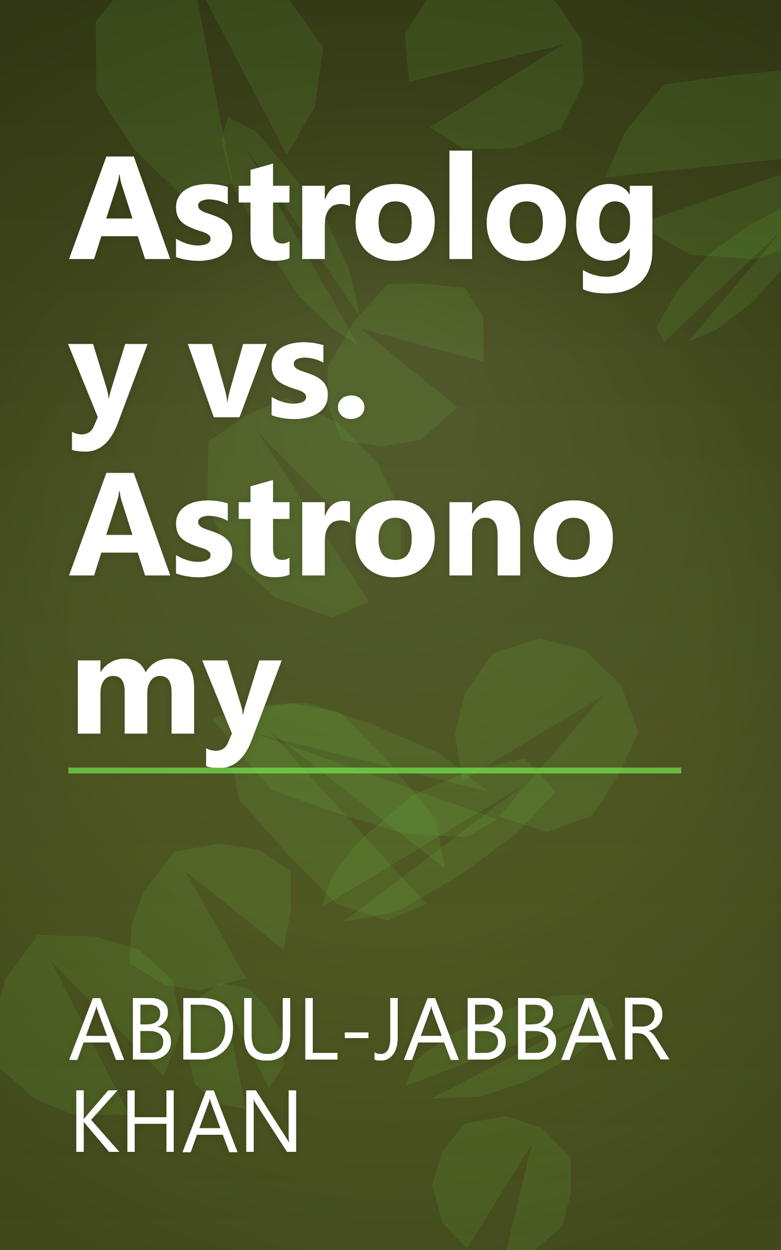 Astrology vs. Astronomy book cover