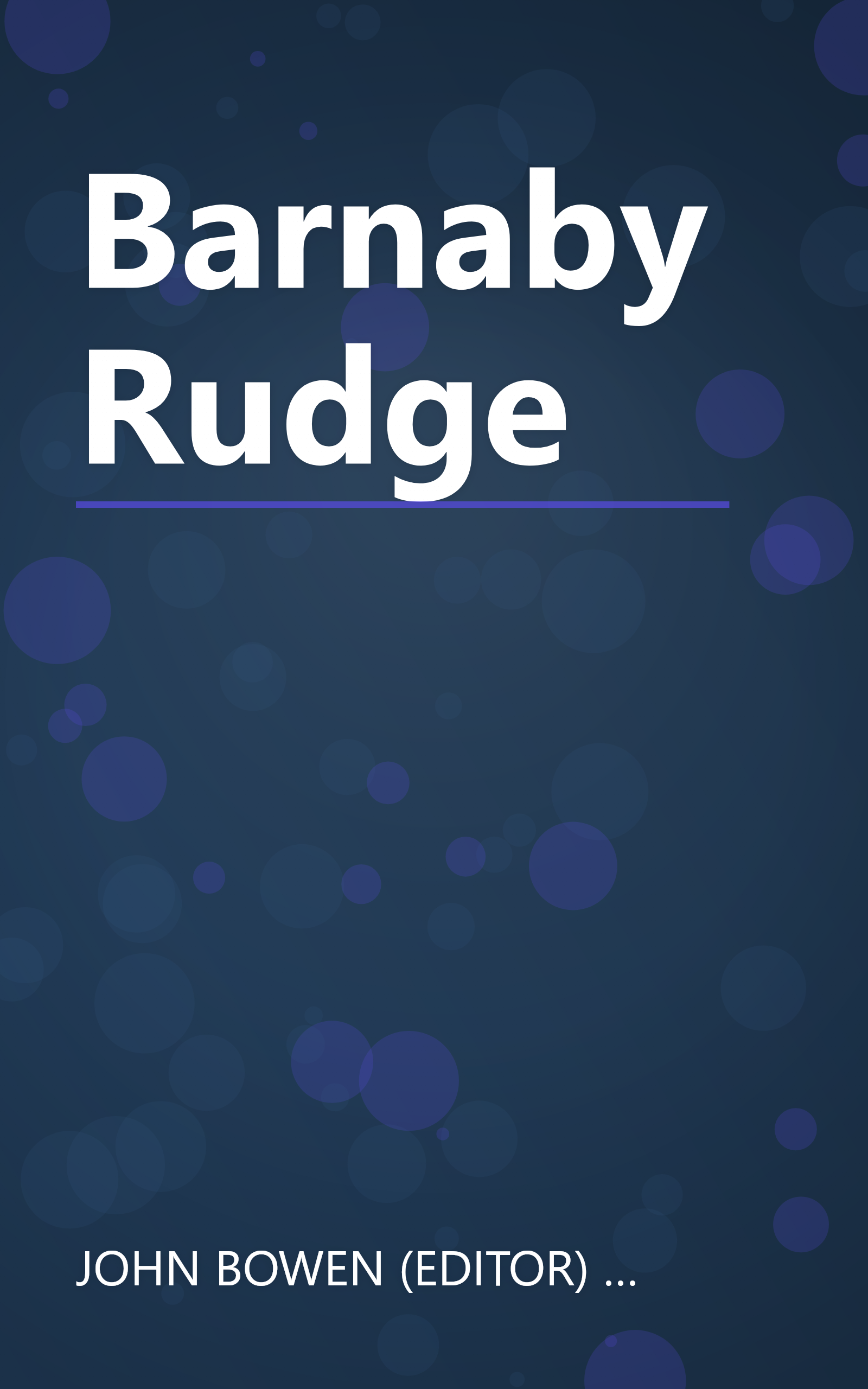Barnaby Rudge book cover