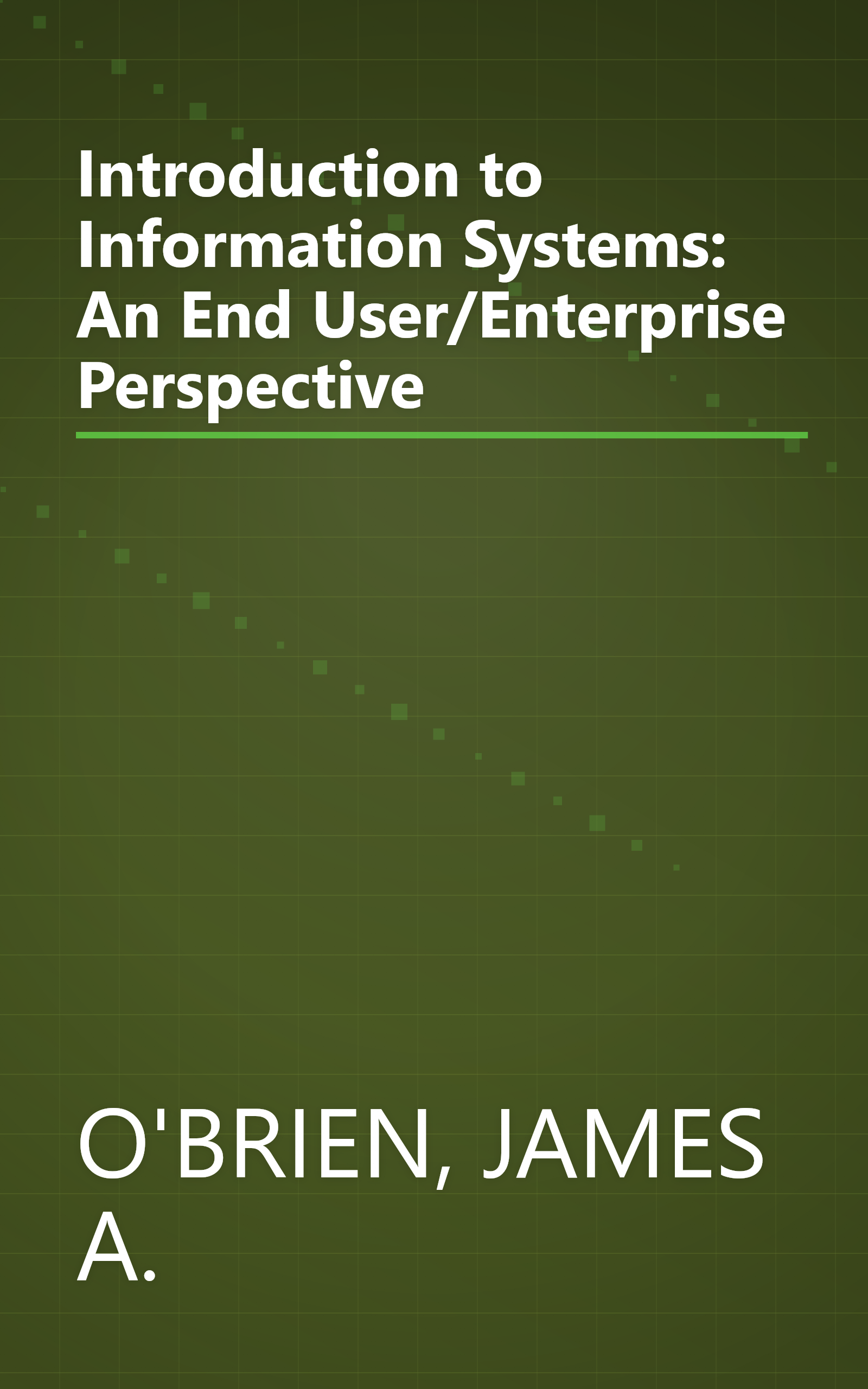 Introduction to Information Systems: An End User/Enterprise Perspective book cover