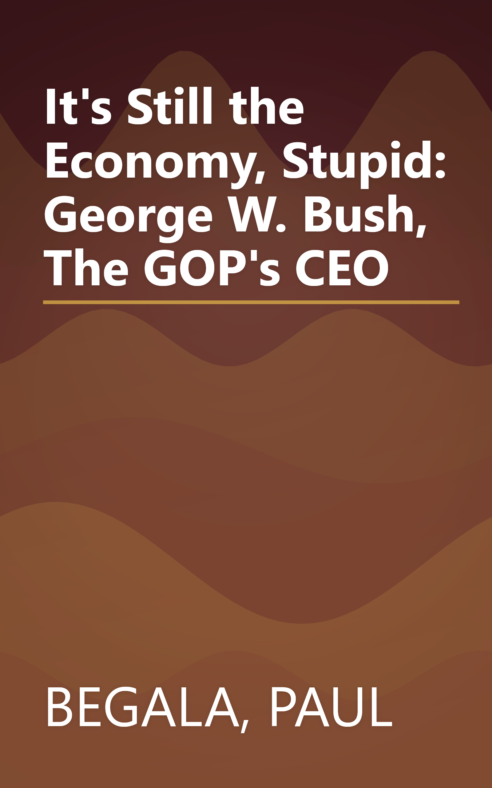 It's Still the Economy, Stupid: George W. Bush, The GOP's CEO book cover