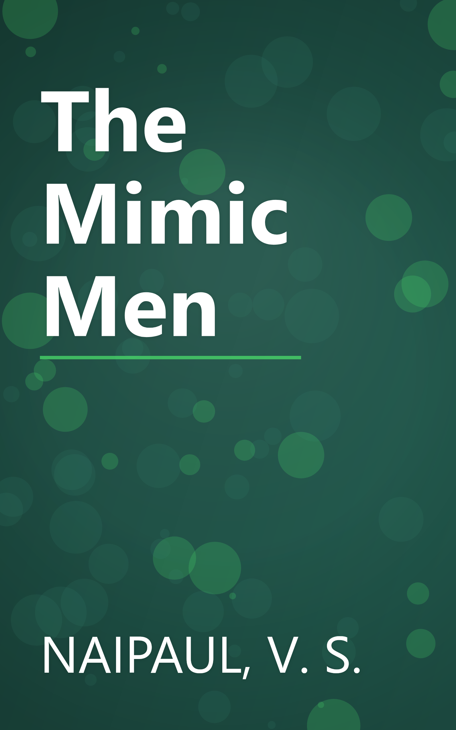The Mimic Men book cover