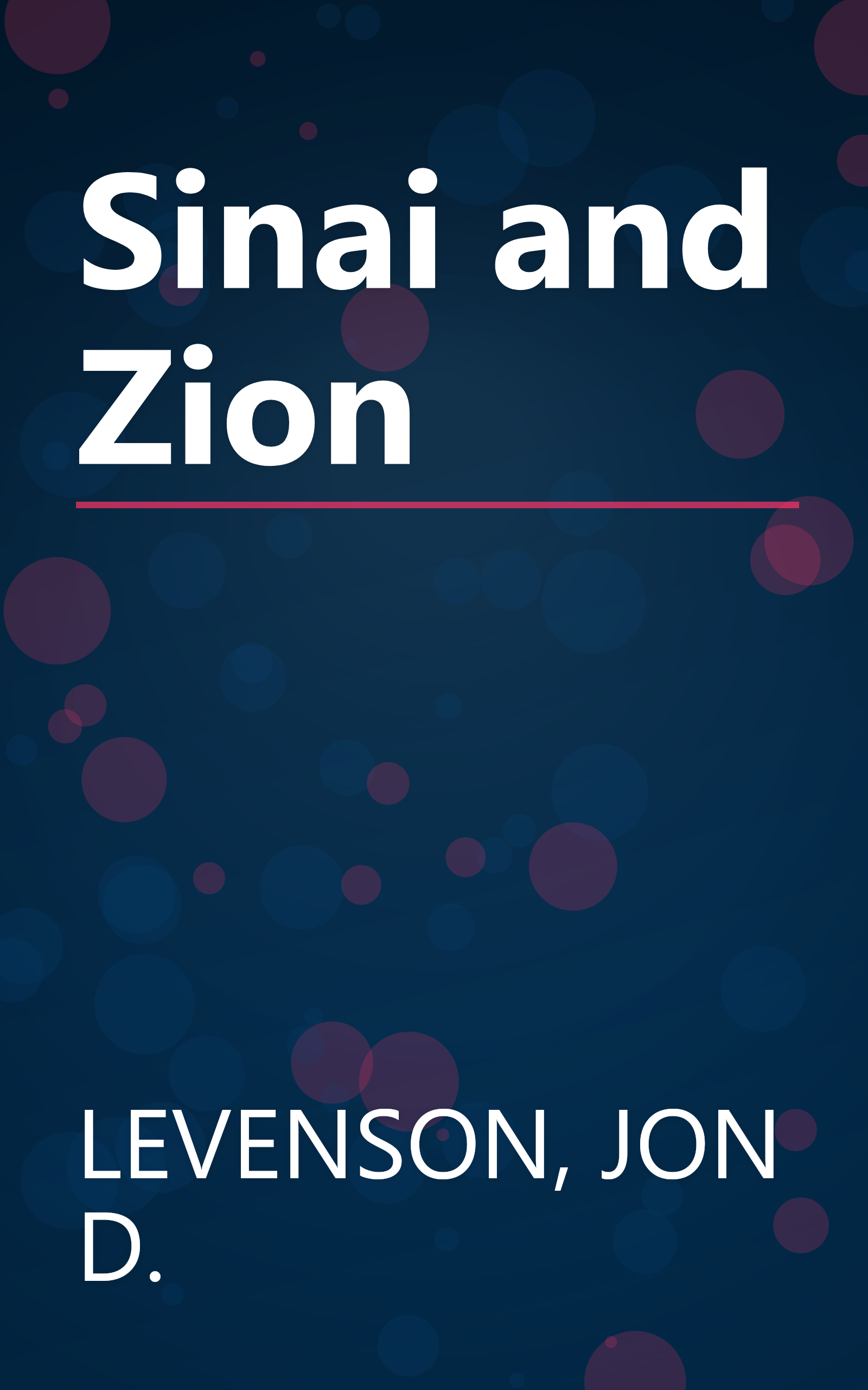 Sinai and Zion book cover