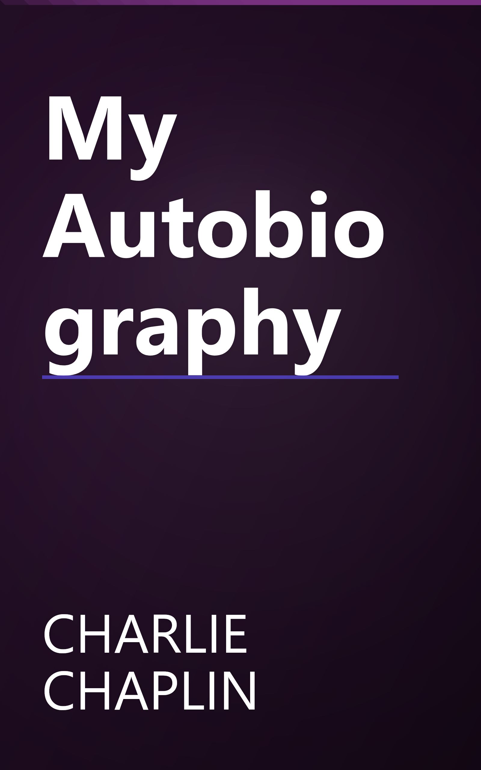 My Autobiography book cover