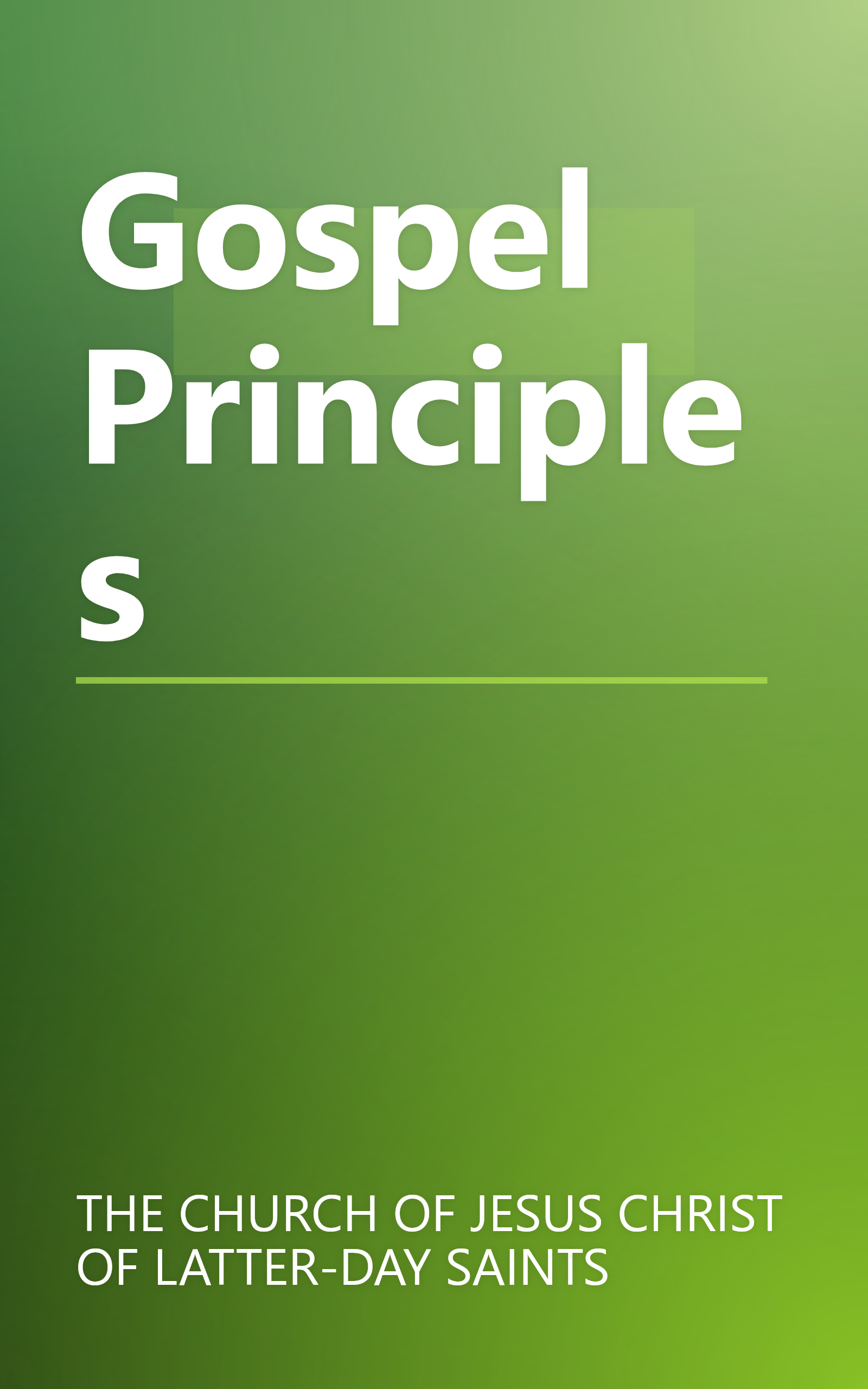 Gospel Principles book cover