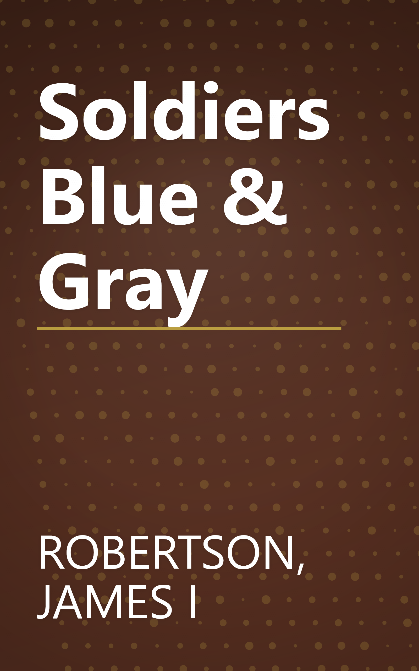 Soldiers Blue & Gray book cover