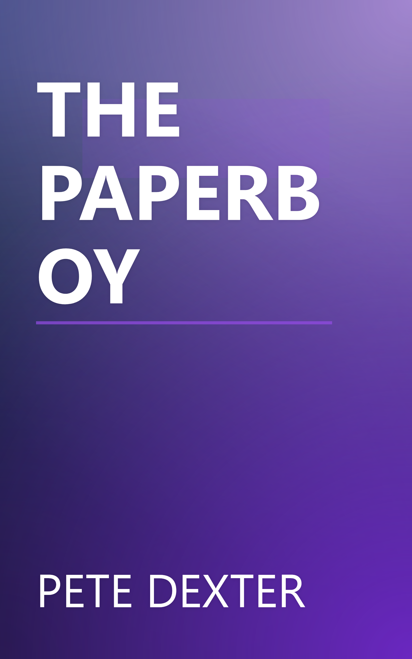 THE PAPERBOY book cover