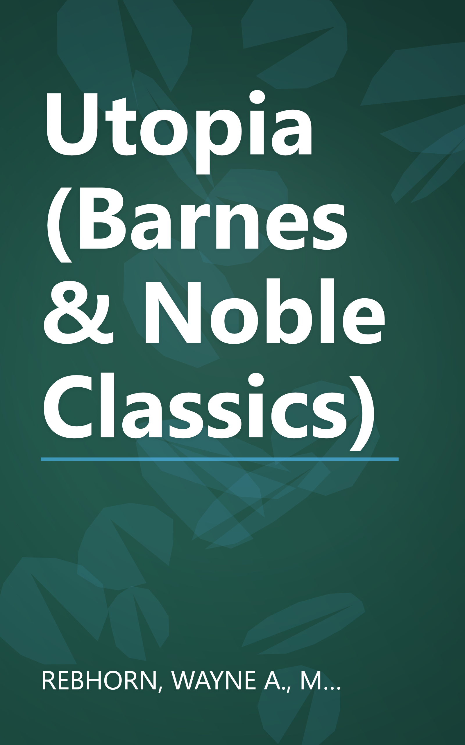 Utopia (Barnes & Noble Classics) book cover