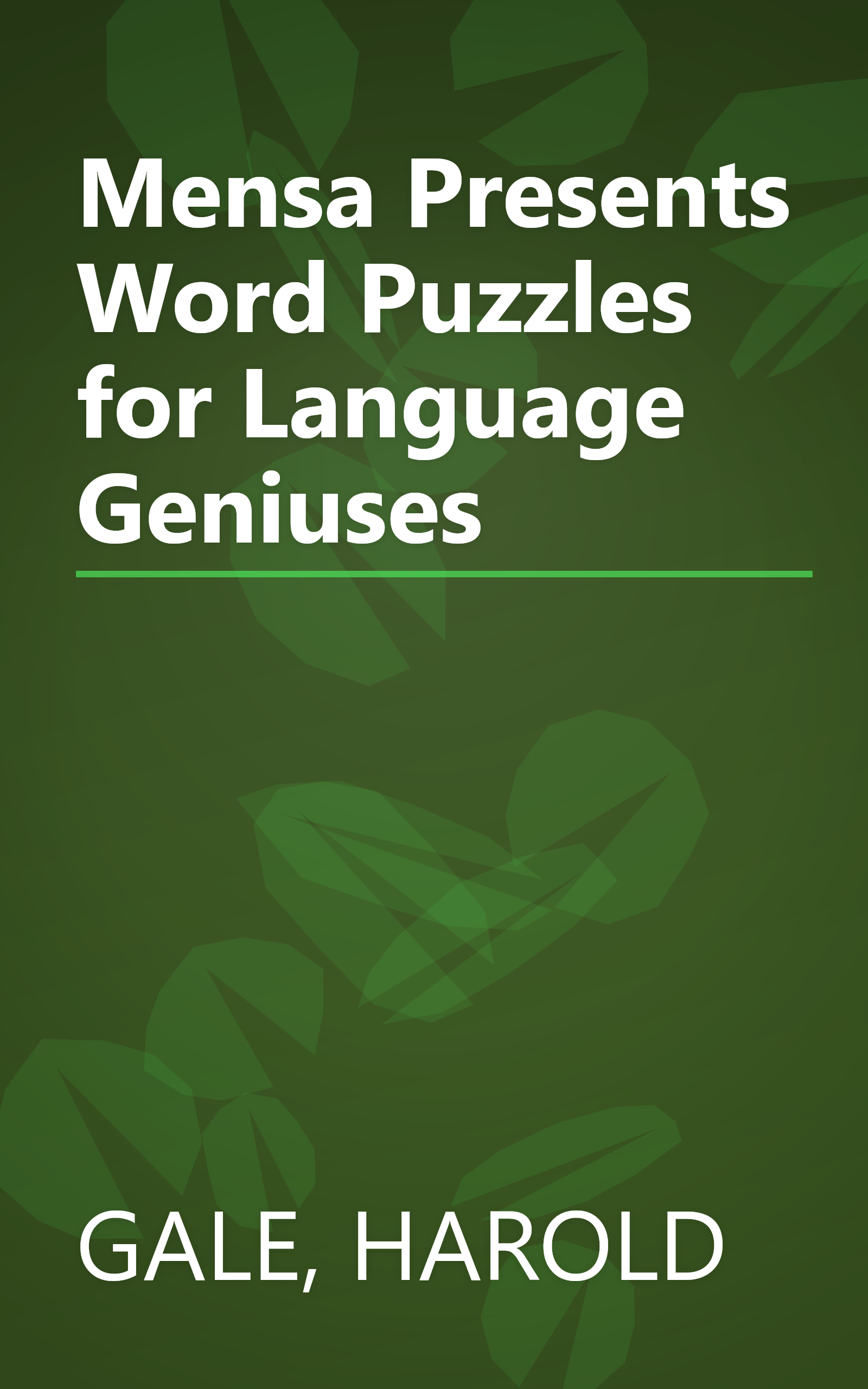 Mensa Presents Word Puzzles for Language Geniuses book cover