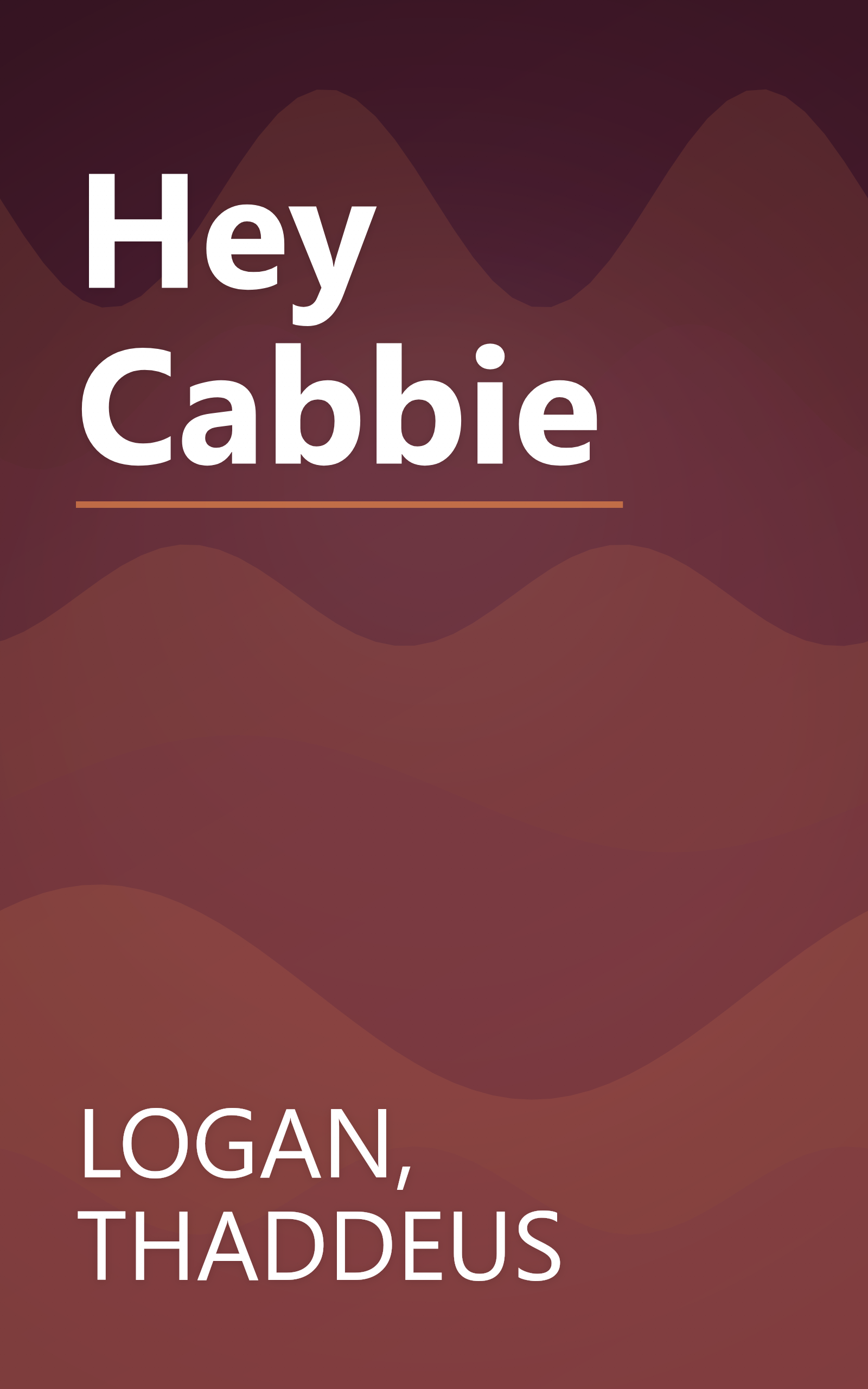 Hey Cabbie book cover