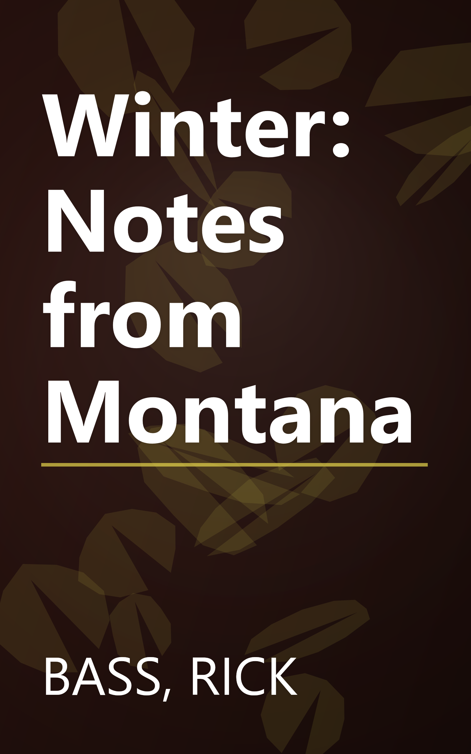 Winter: Notes from Montana book cover