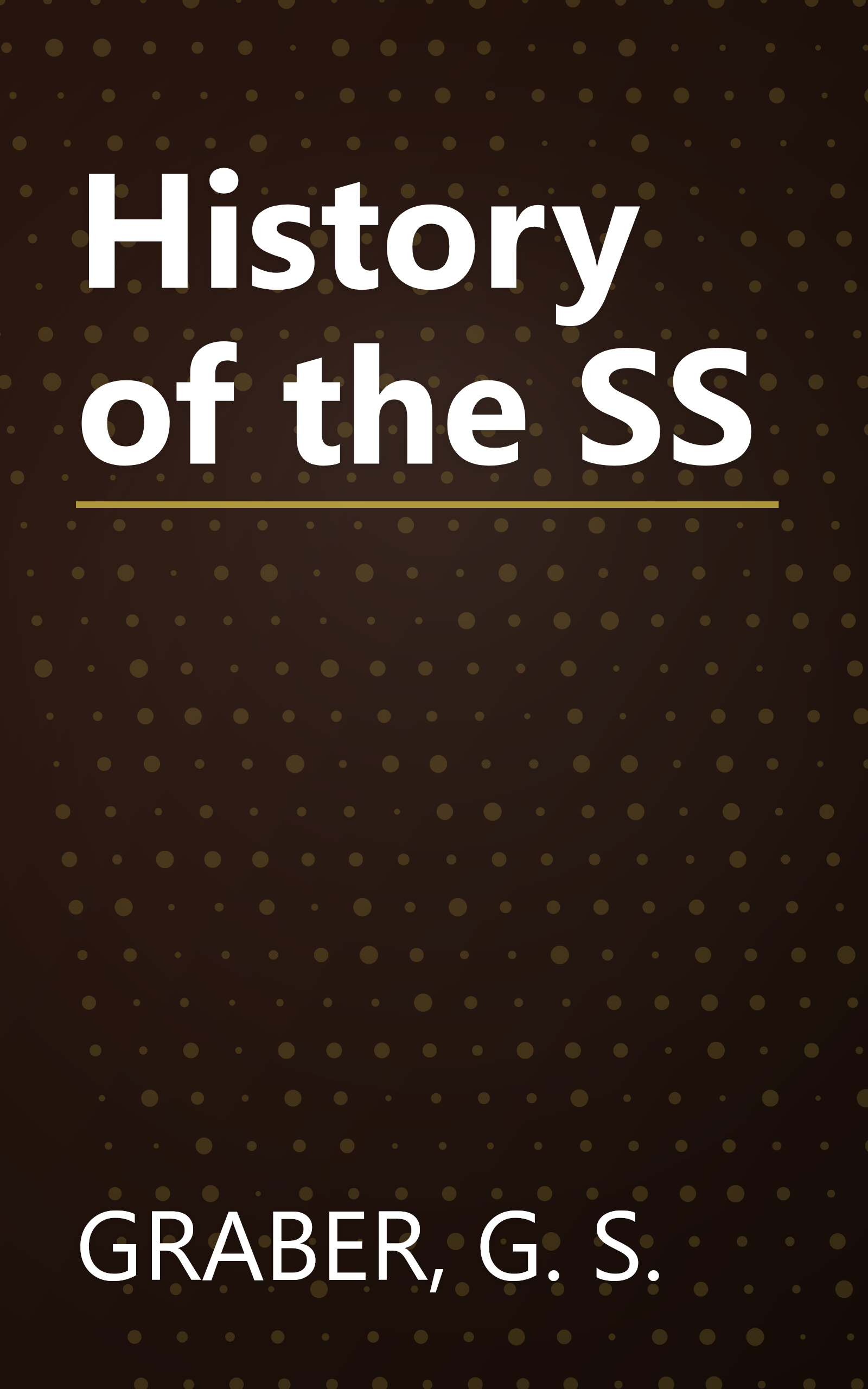 History of the SS book cover