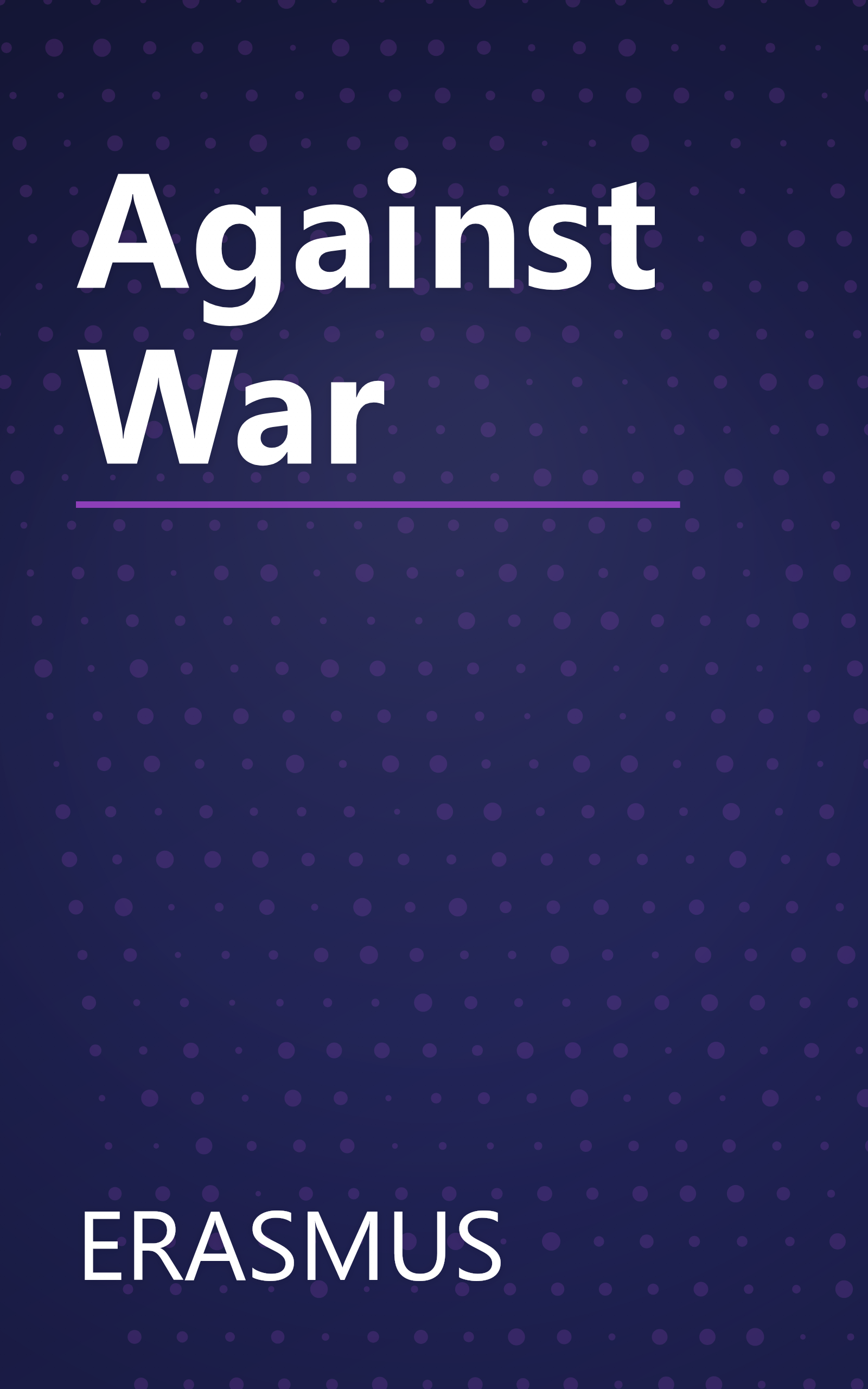 Against War book cover
