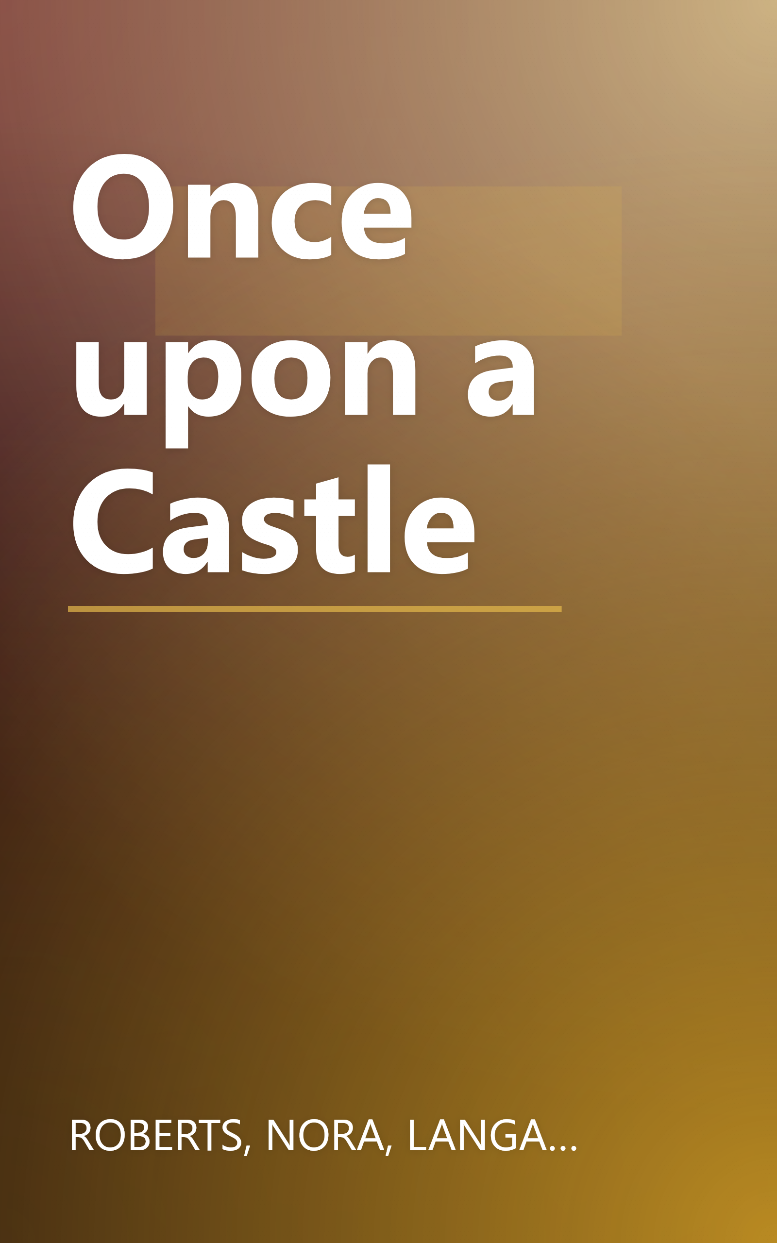 Once upon a Castle book cover